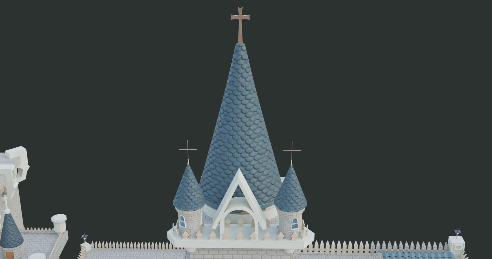 Castle All PBR Unity UE Textures - 3D Model by Eight Vertex