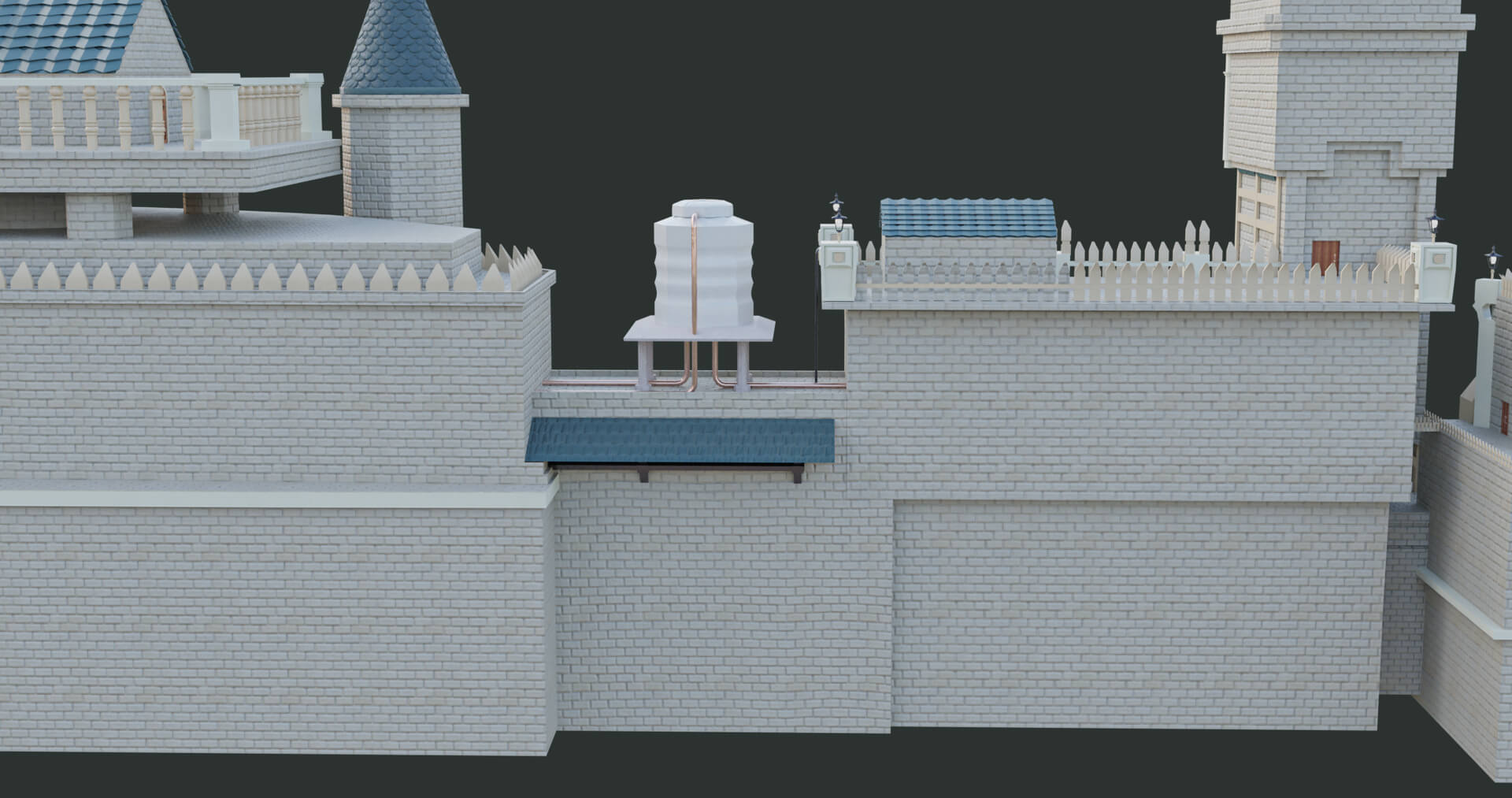 Castle All PBR Unity UE Textures - 3D Model by Eight Vertex