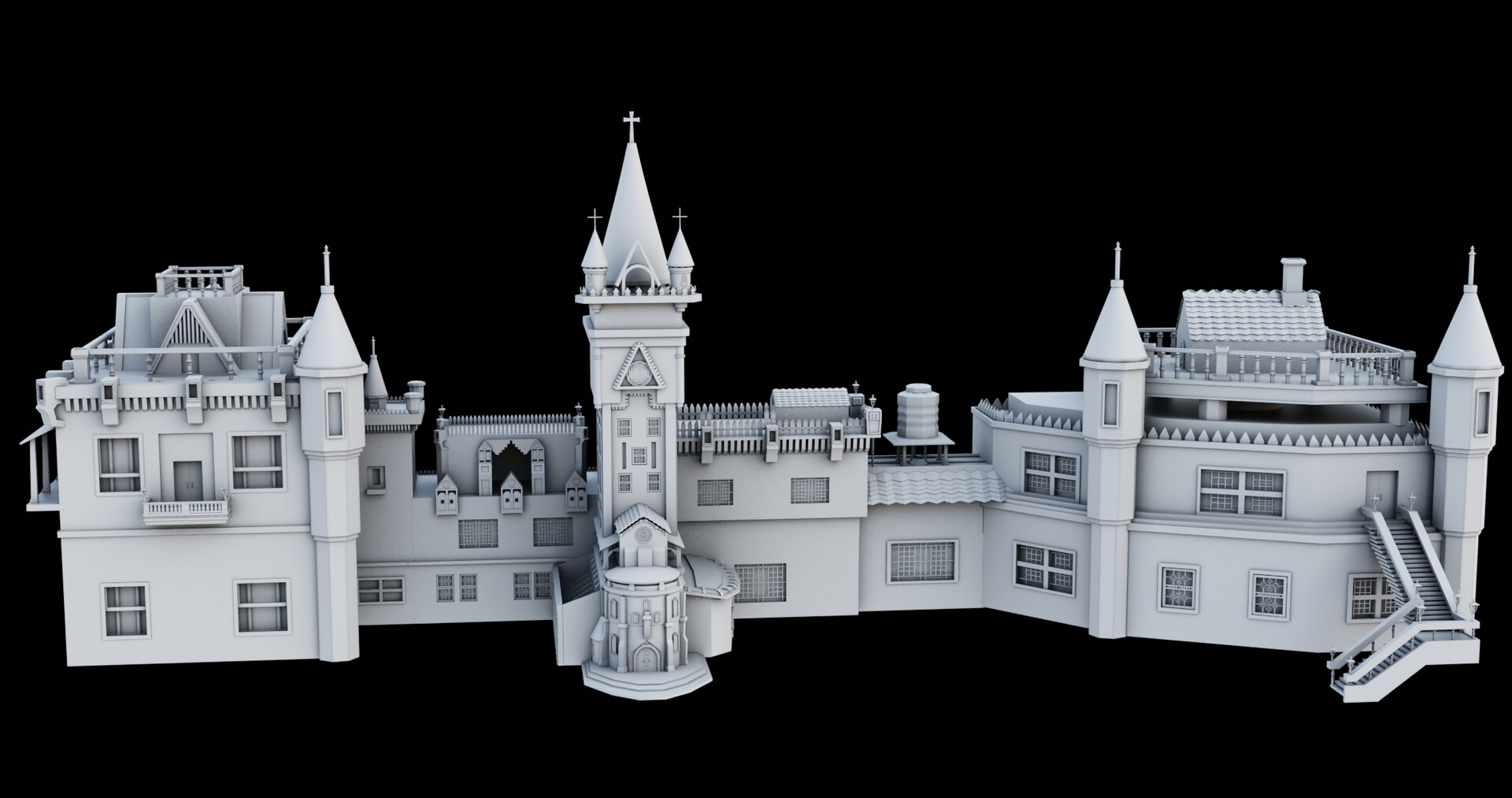 Castle All PBR Unity UE Textures - 3D Model by Eight Vertex