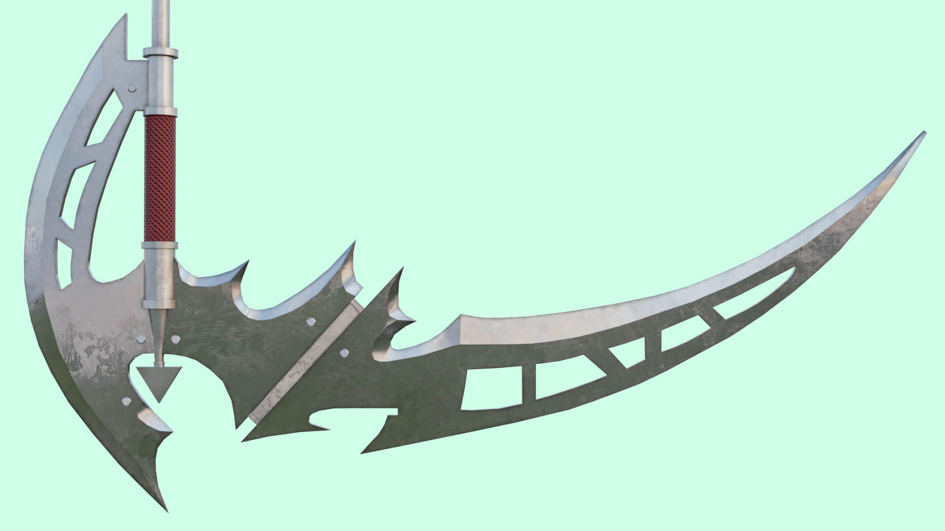 Chain Flail Blade Weapon - 3D Model by Eight Vertex