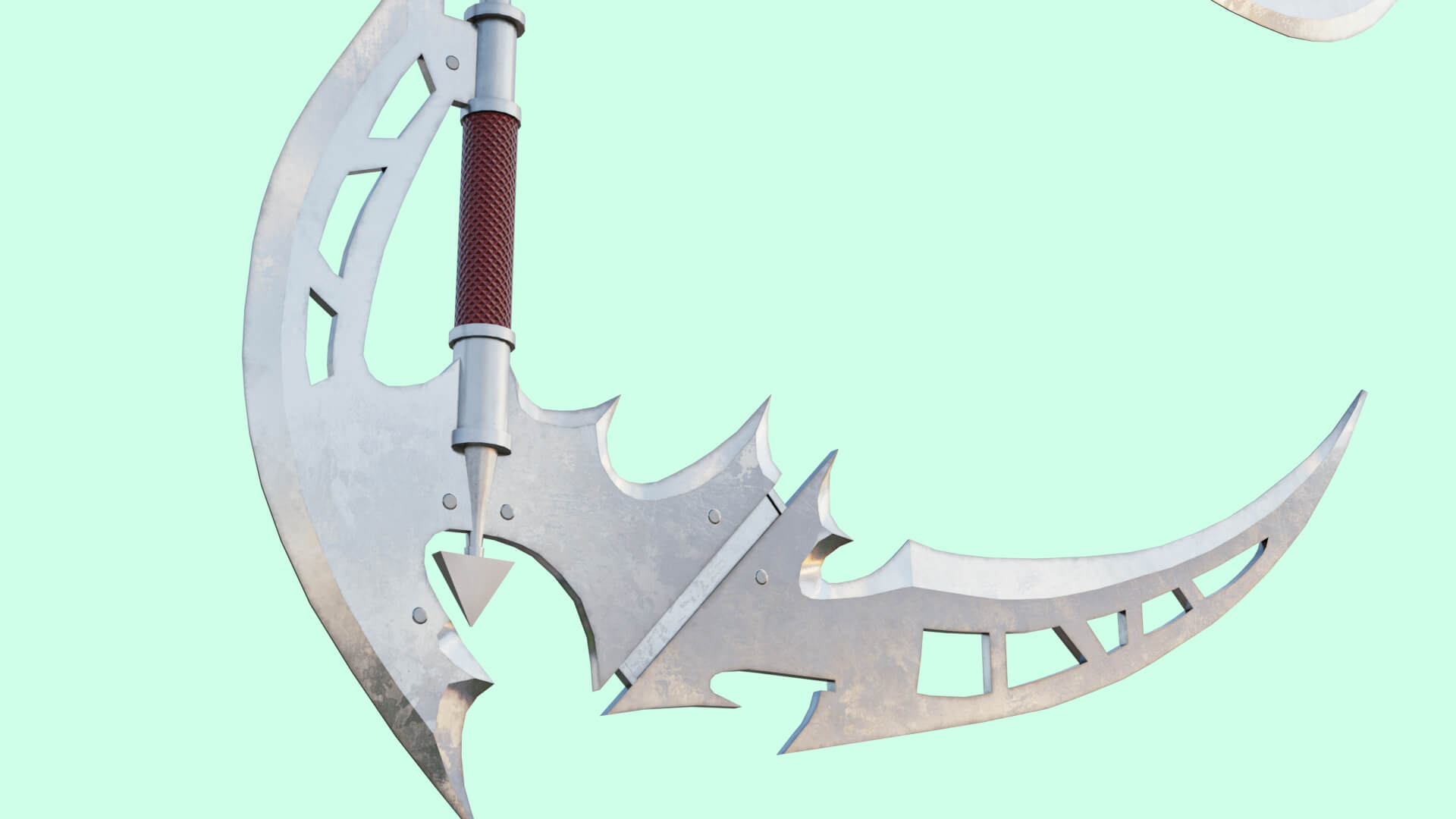 Chain Flail Blade Weapon - 3D Model by Eight Vertex