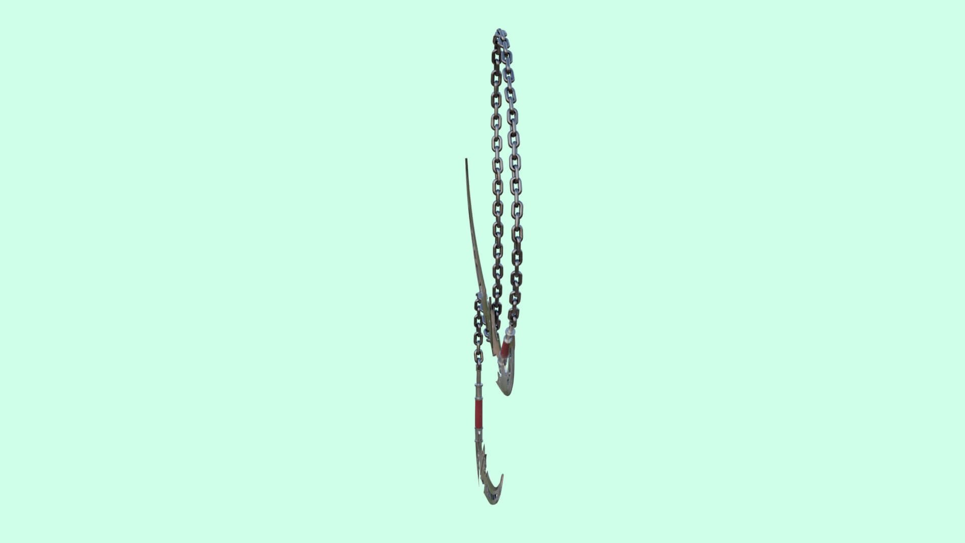 Chain Flail Blade Weapon - 3D Model by Eight Vertex