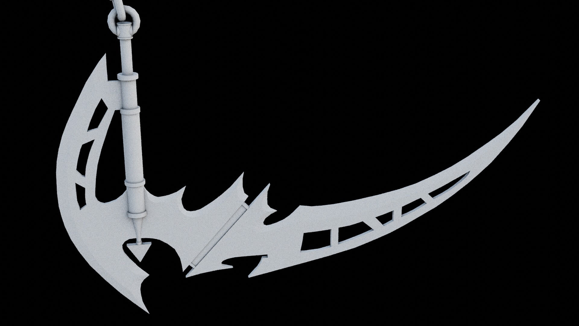 Chain Flail Blade Weapon - 3D Model by Eight Vertex