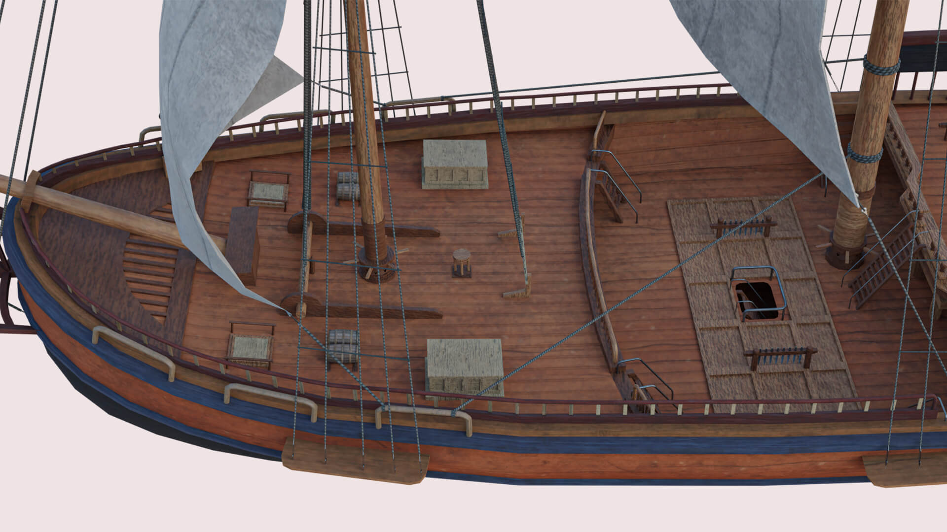 Columbia Ship All PBR Textures Included - 3D Model by Eight Vertex