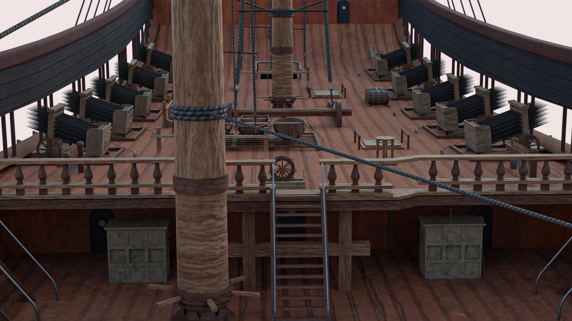 Columbia Ship All PBR Textures Included - 3D Model by Eight Vertex