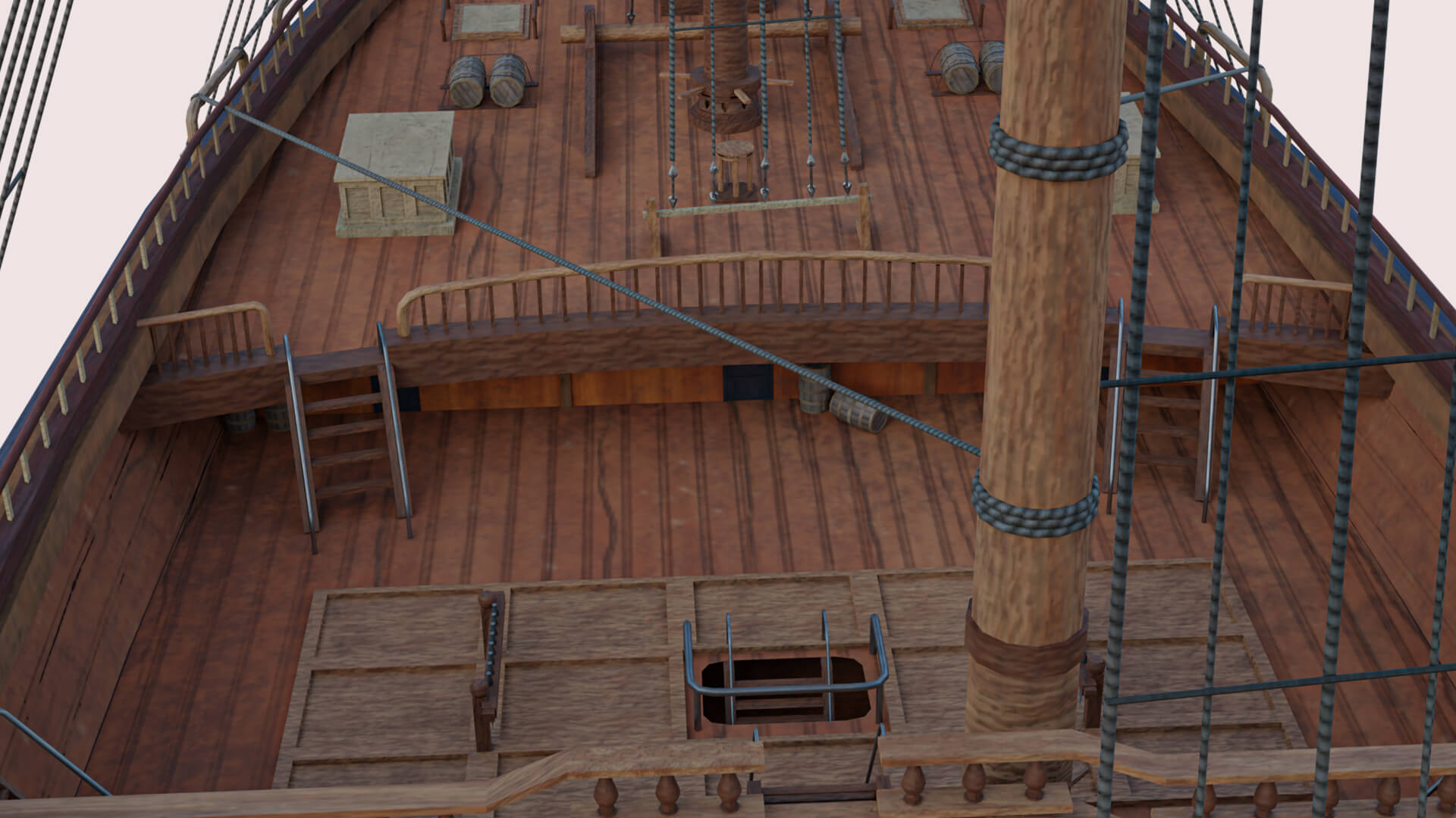 Columbia Ship All PBR Textures Included - 3D Model by Eight Vertex