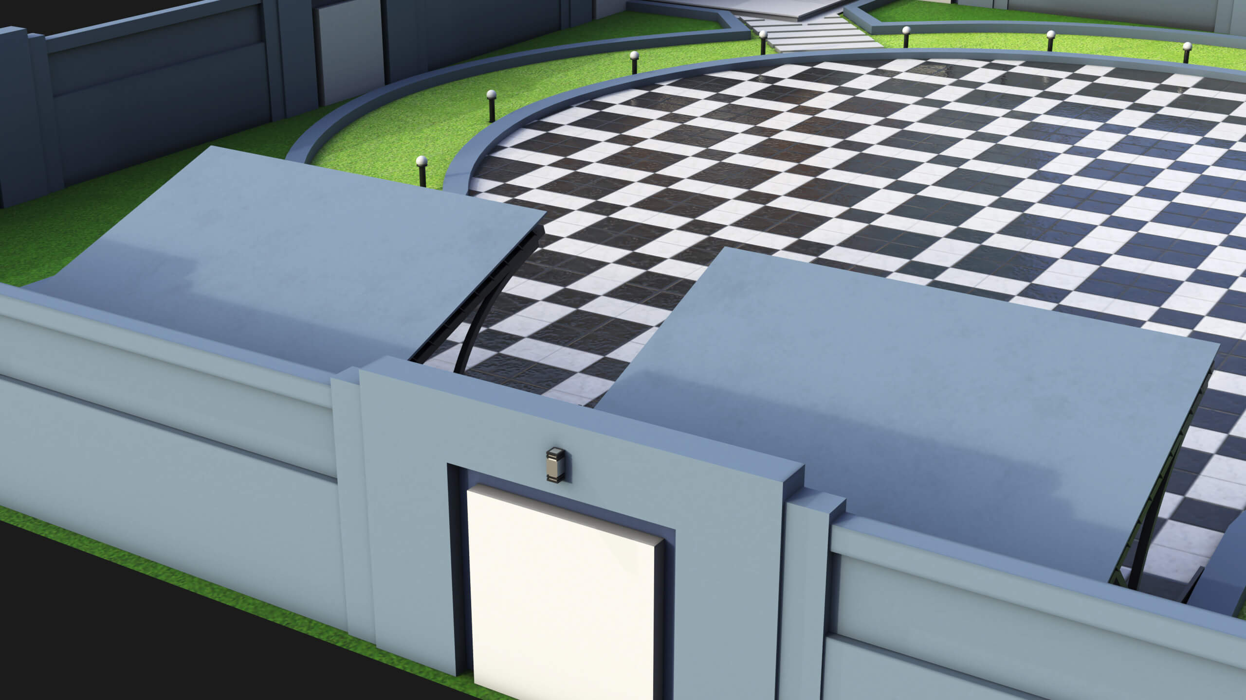 Compound Wall 02 All PBR Unity UE Textures - 3D Model by Eight Vertex