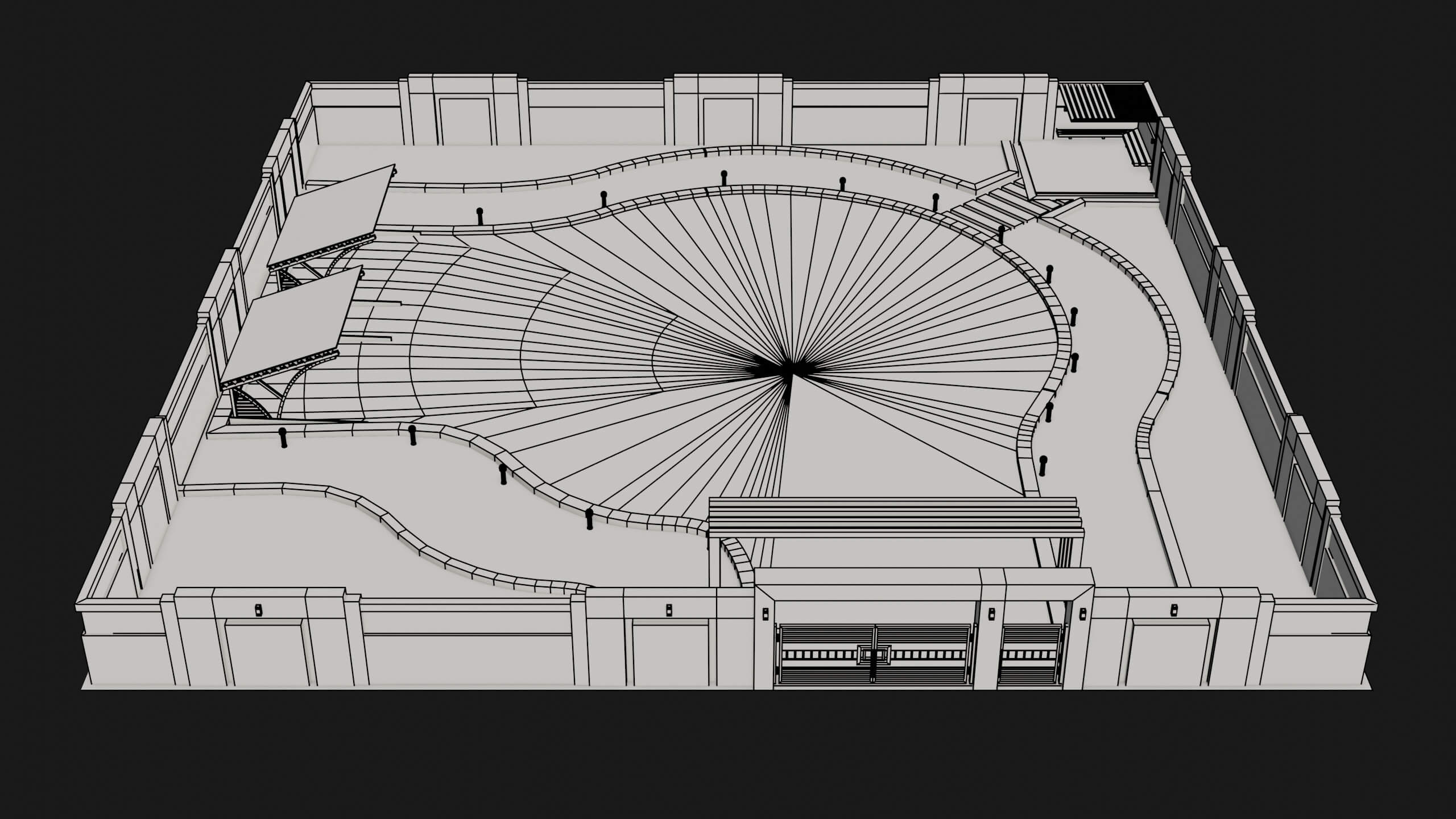Compound Wall 02 All PBR Unity UE Textures - 3D Model by Eight Vertex