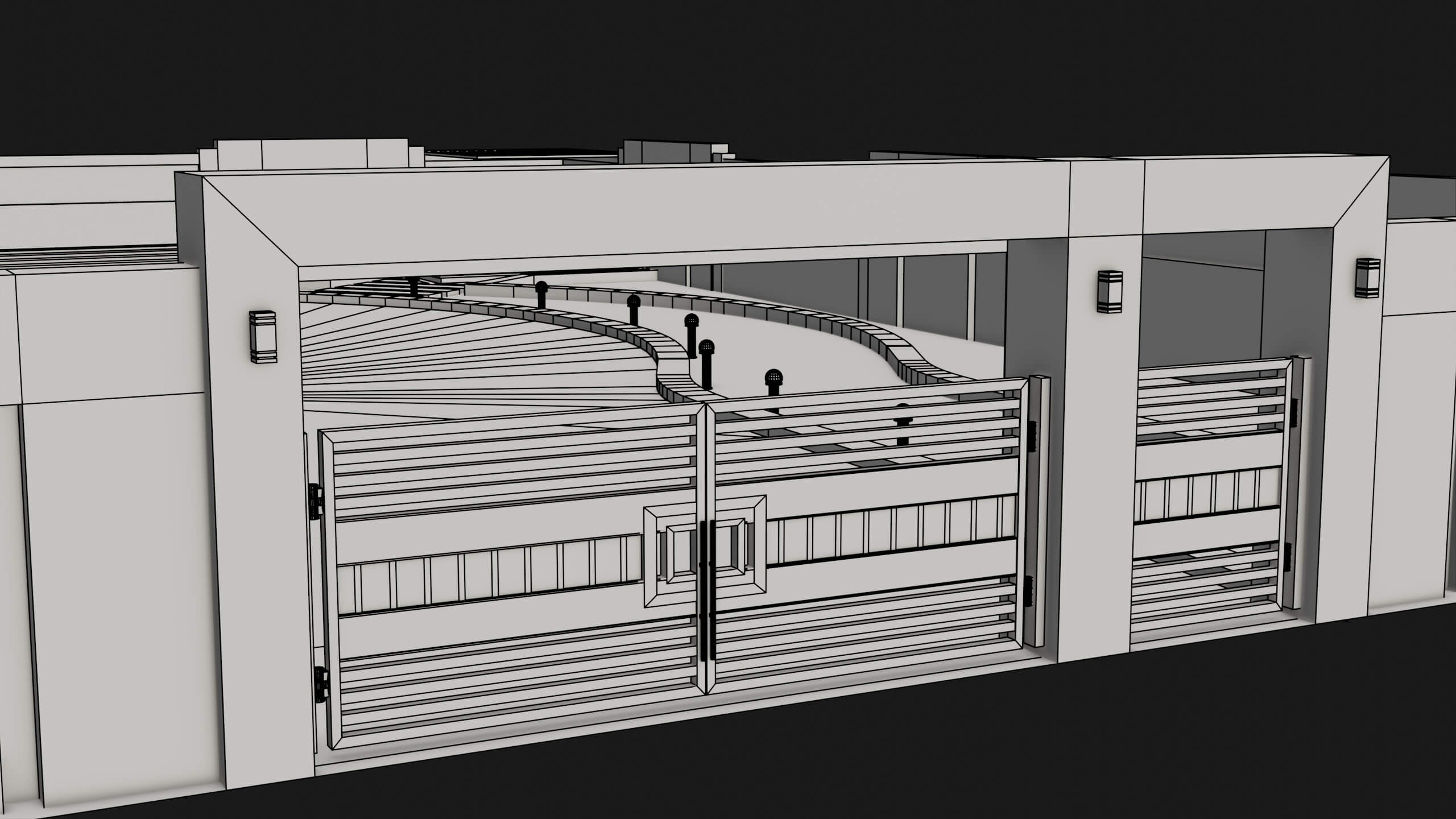 Compound Wall 02 All PBR Unity UE Textures - 3D Model by Eight Vertex