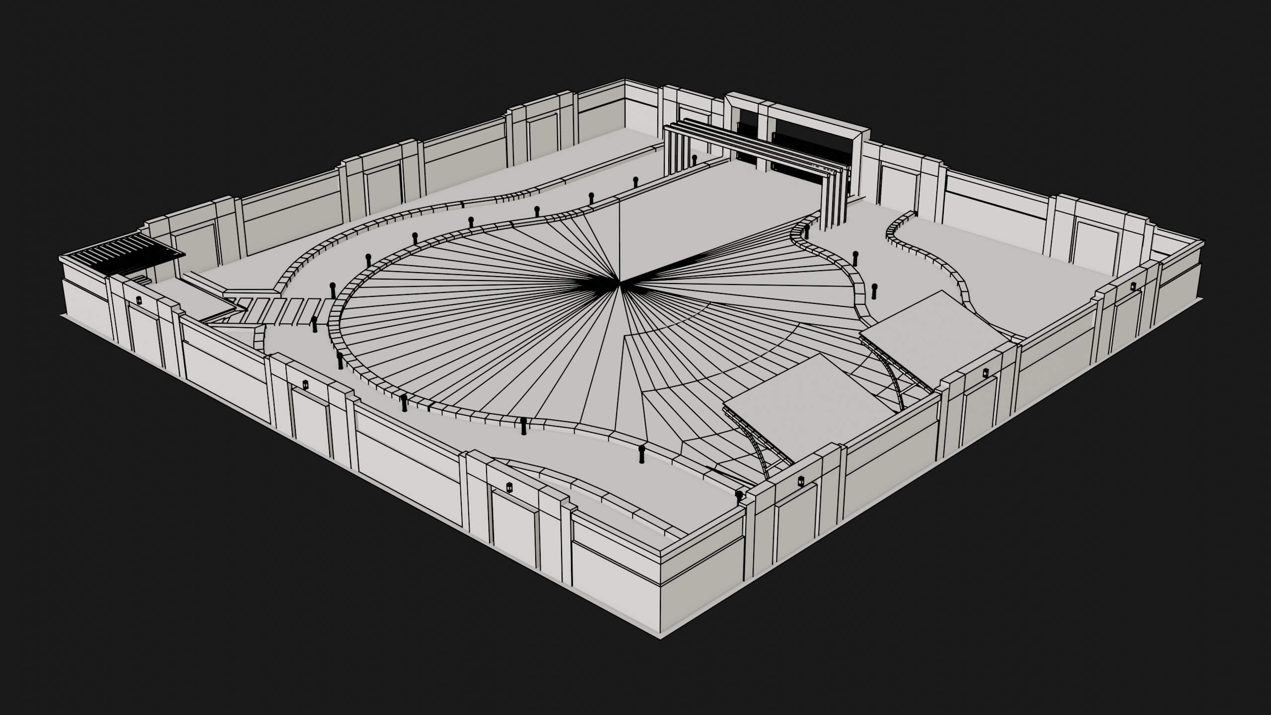 Compound Wall 02 All PBR Unity UE Textures - 3D Model by Eight Vertex