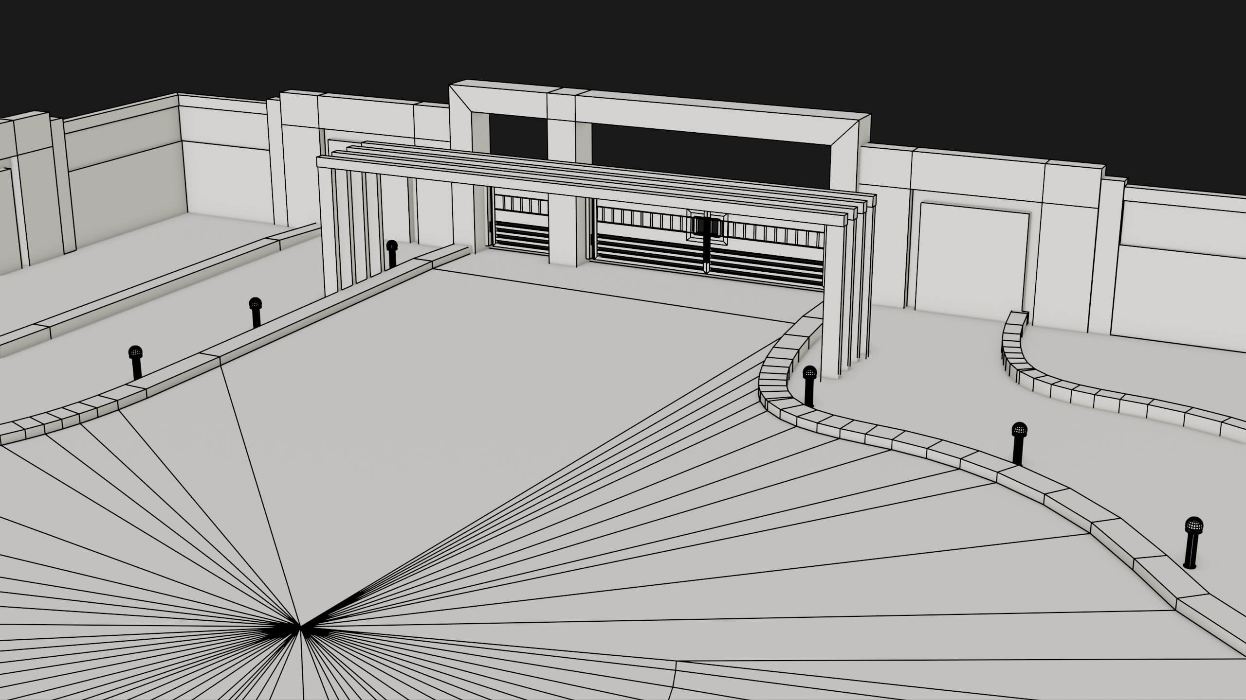 Compound Wall 02 All PBR Unity UE Textures - 3D Model by Eight Vertex
