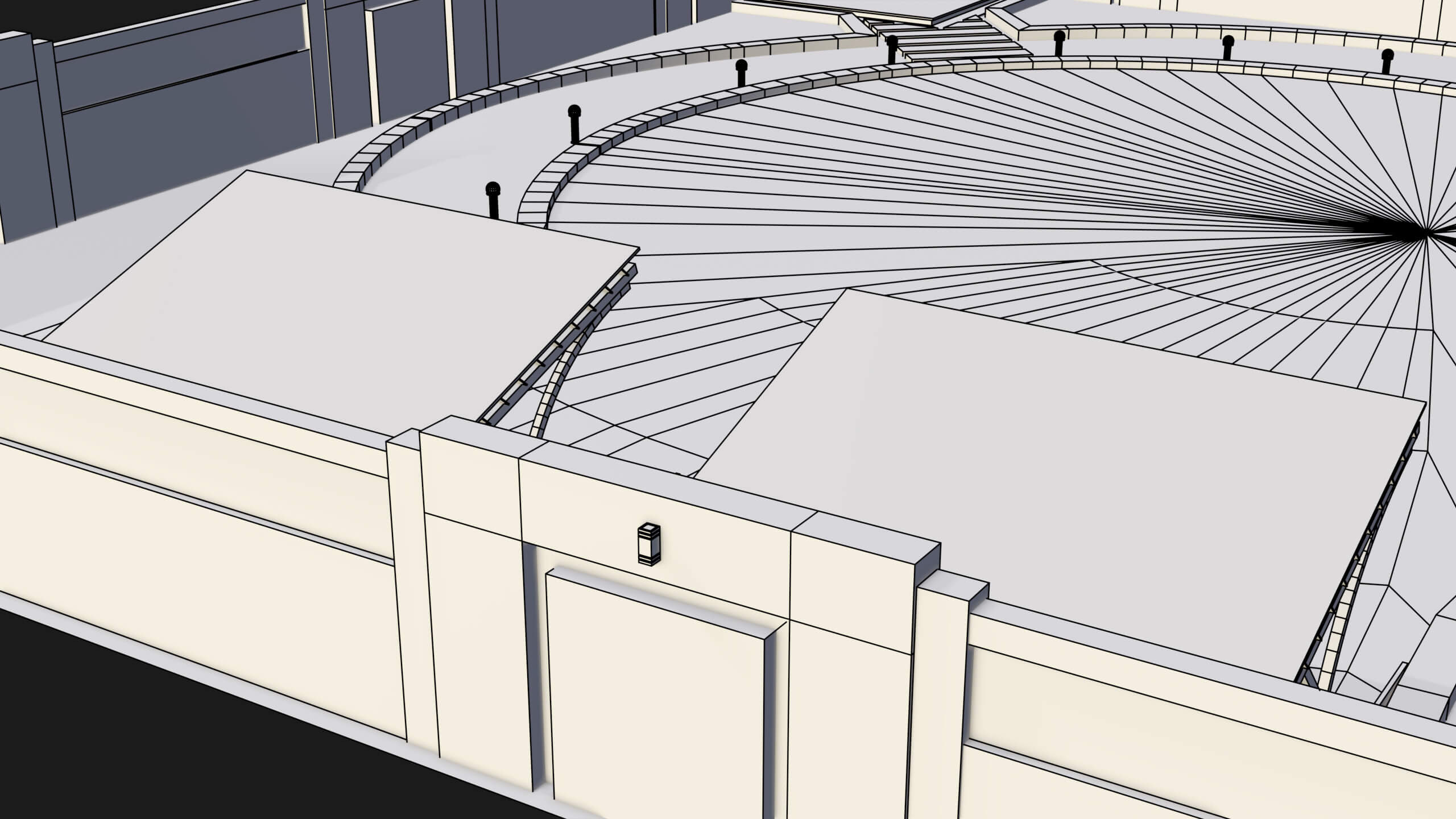 Compound Wall 02 All PBR Unity UE Textures - 3D Model by Eight Vertex