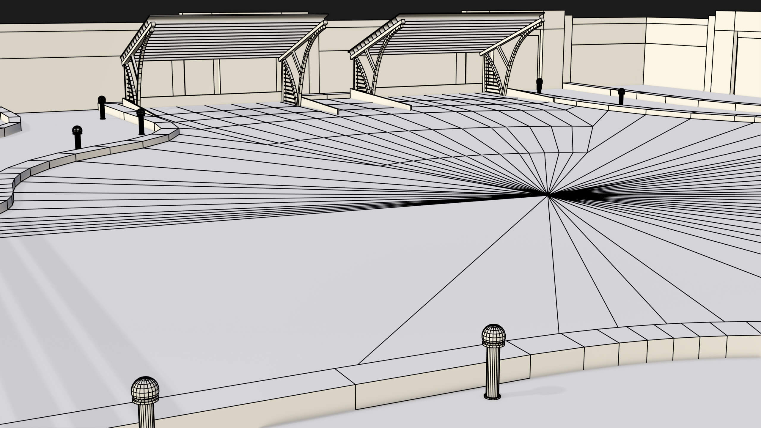 Compound Wall 02 All PBR Unity UE Textures - 3D Model by Eight Vertex