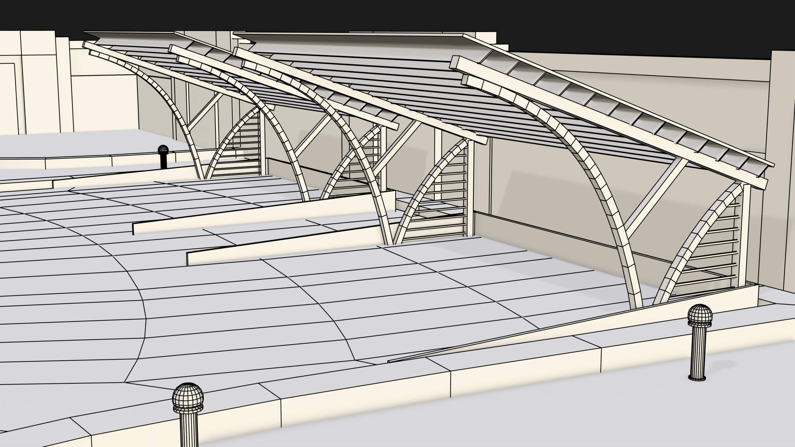 Compound Wall 02 All PBR Unity UE Textures - 3D Model by Eight Vertex