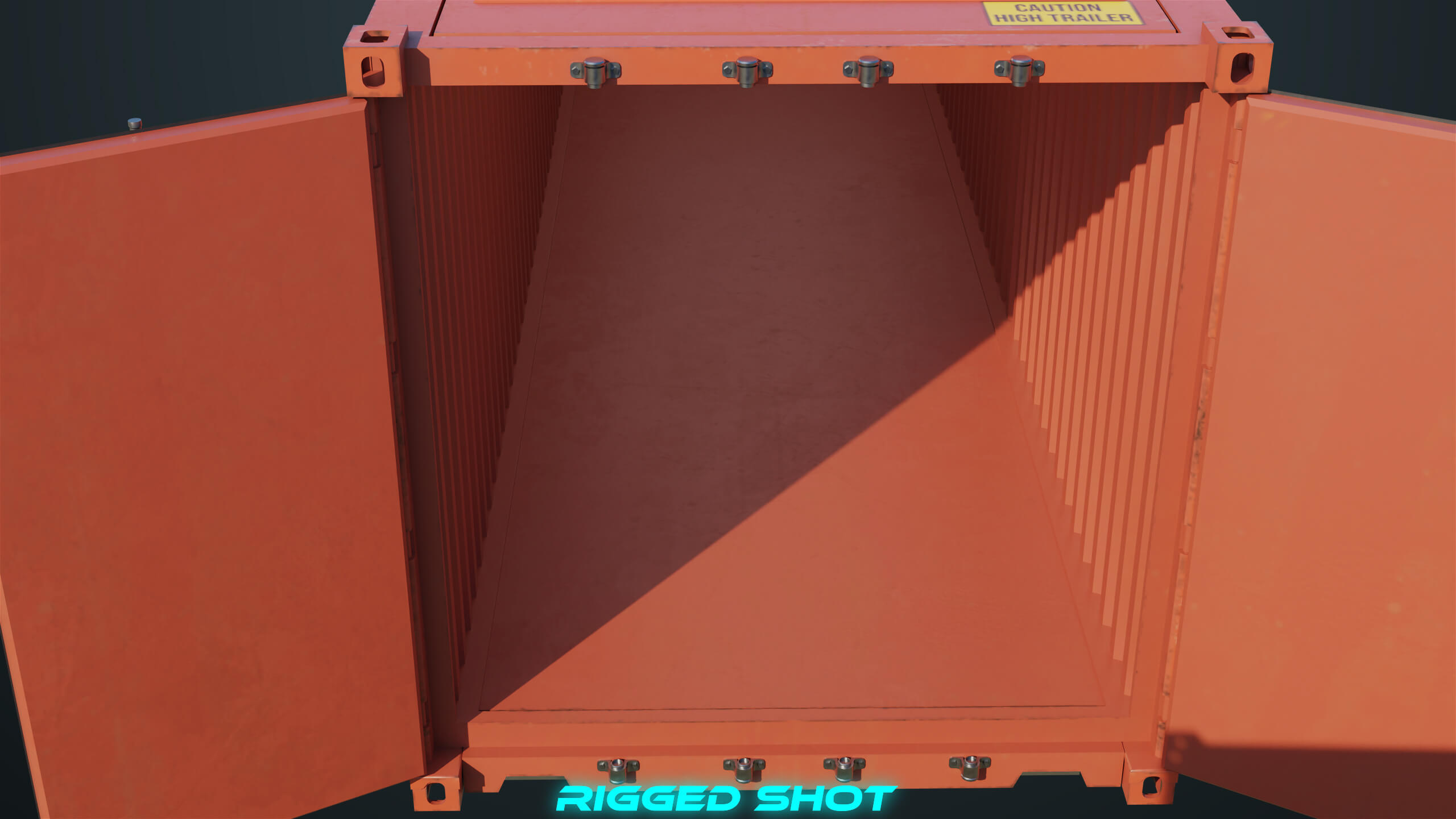 Container Carrier Trailer 02 All PBR Unity UE Textures - 3D Model by ...