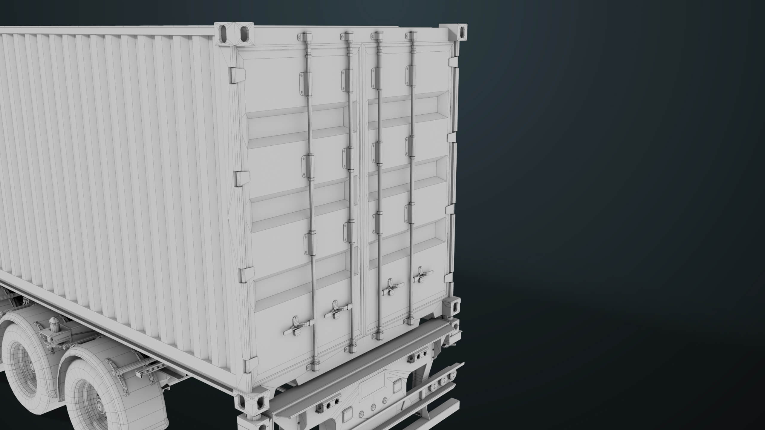 Container Carrier Trailer 02 All PBR Unity UE Textures - 3D Model by Eight Vertex