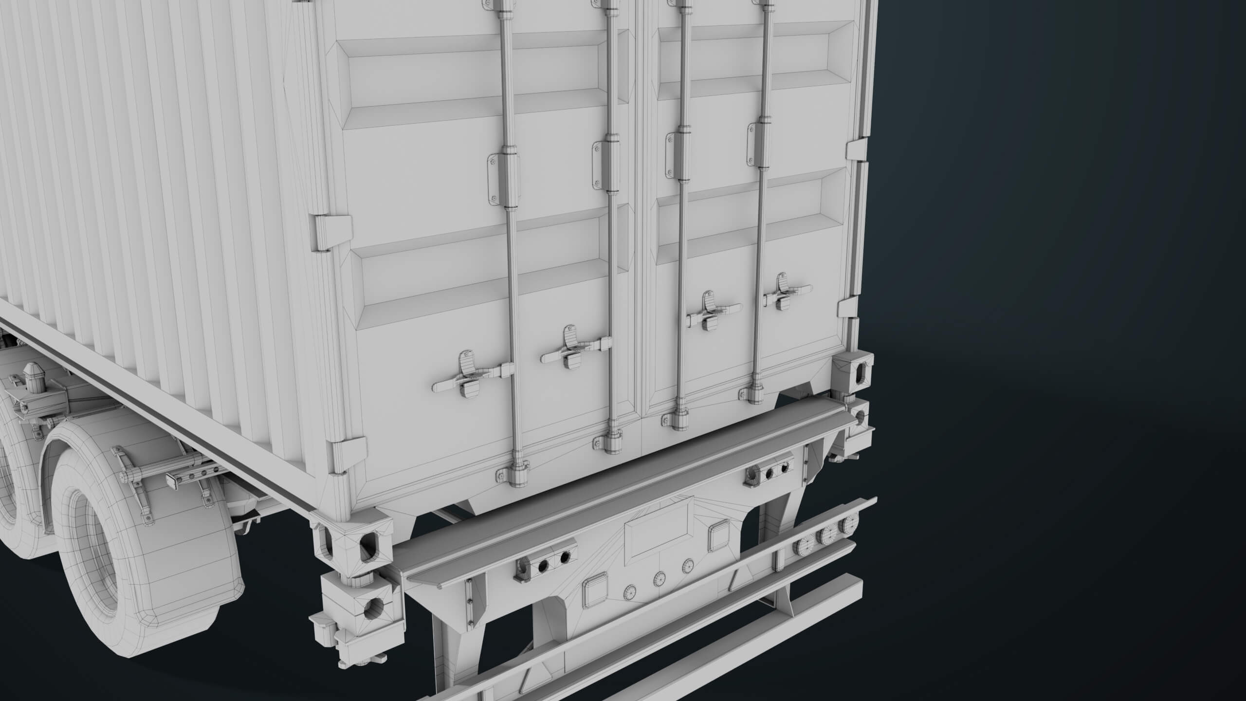 Container Carrier Trailer 02 All PBR Unity UE Textures - 3D Model by ...