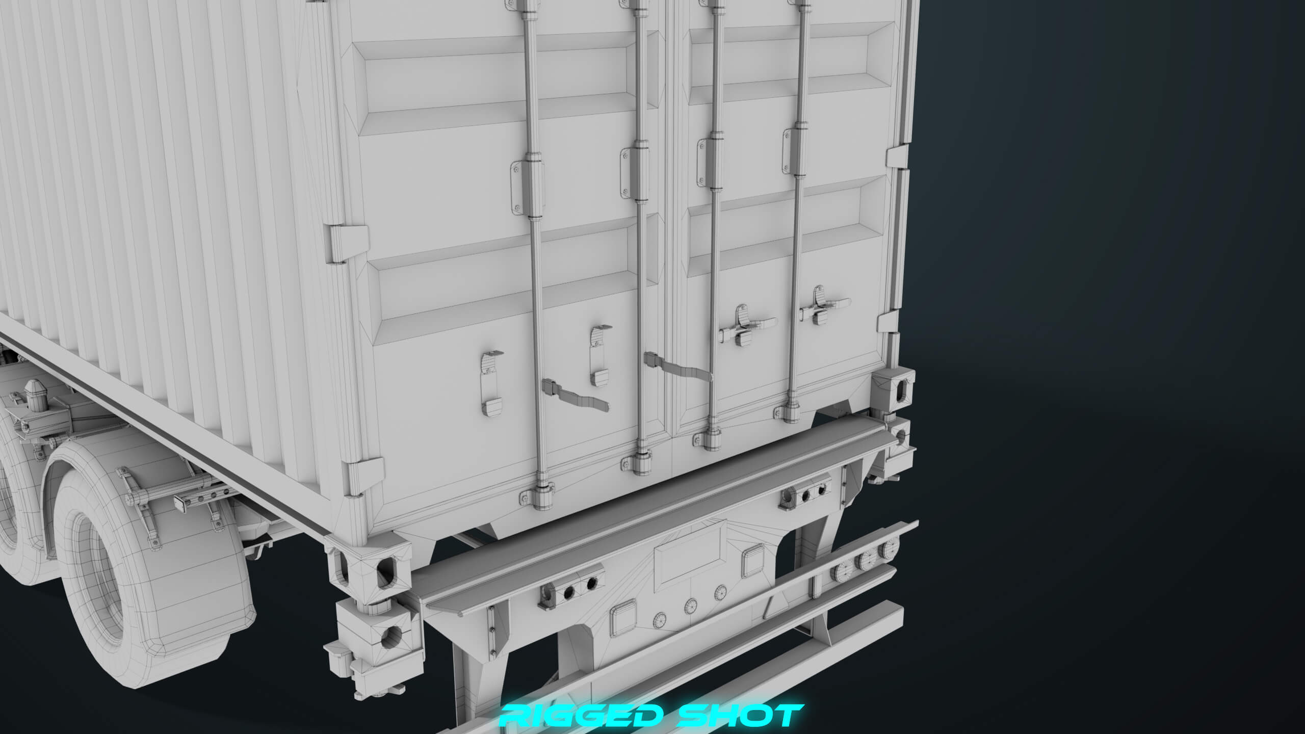 Container Carrier Trailer 02 All PBR Unity UE Textures - 3D Model by Eight Vertex