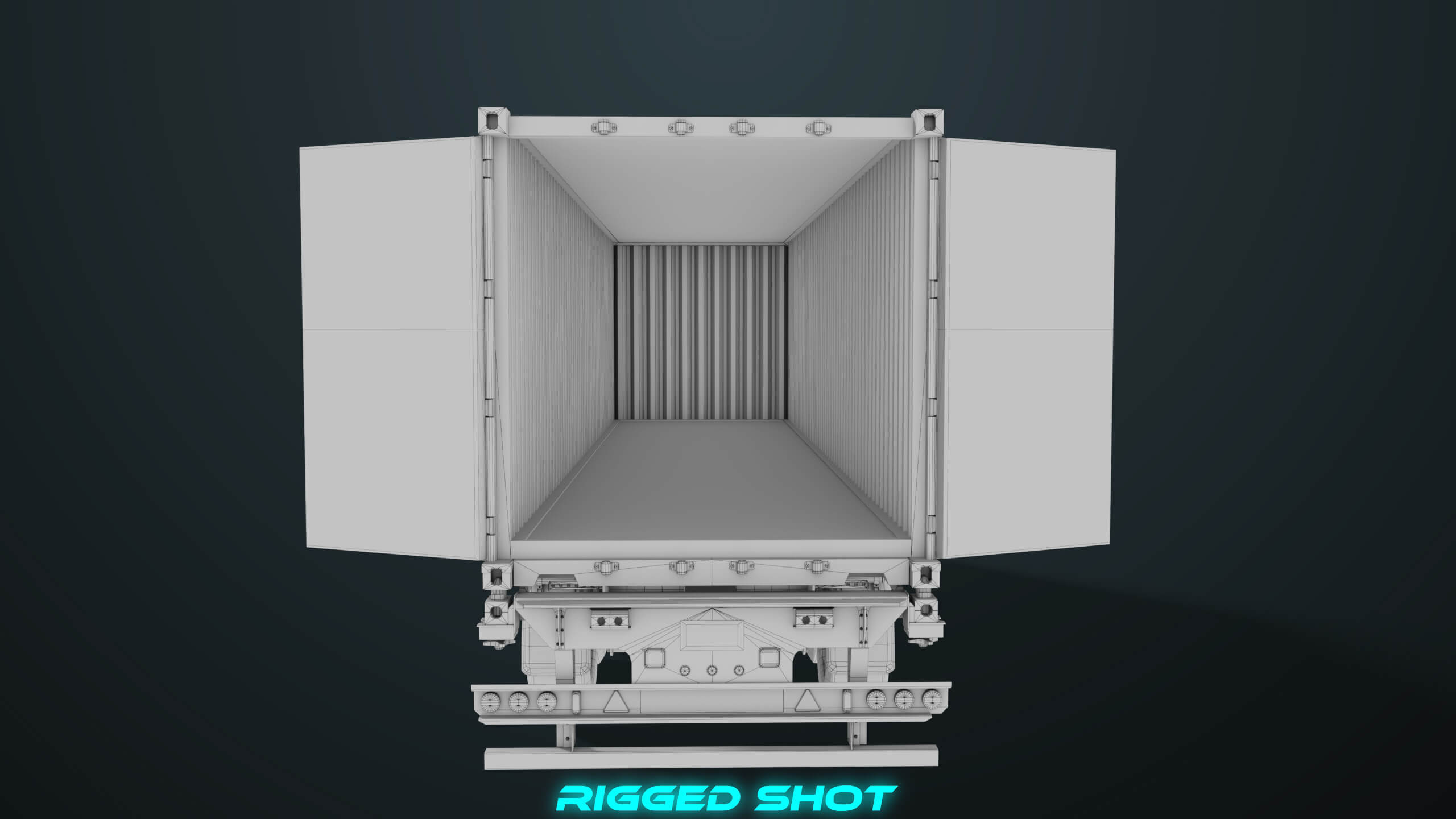 Container Carrier Trailer 02 All PBR Unity UE Textures - 3D Model by Eight Vertex