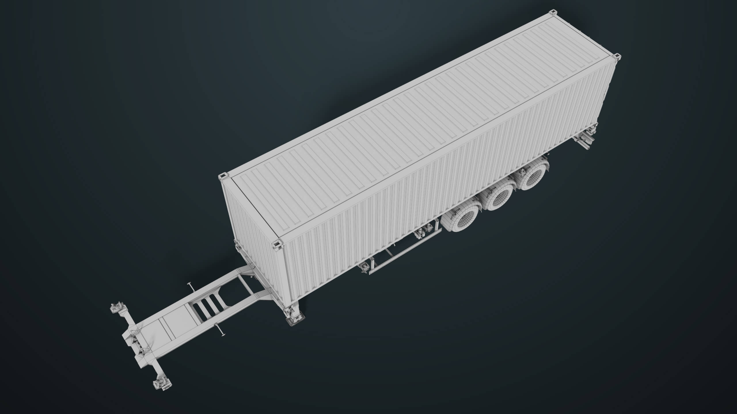 Container Carrier Trailer 02 All PBR Unity UE Textures - 3D Model by ...