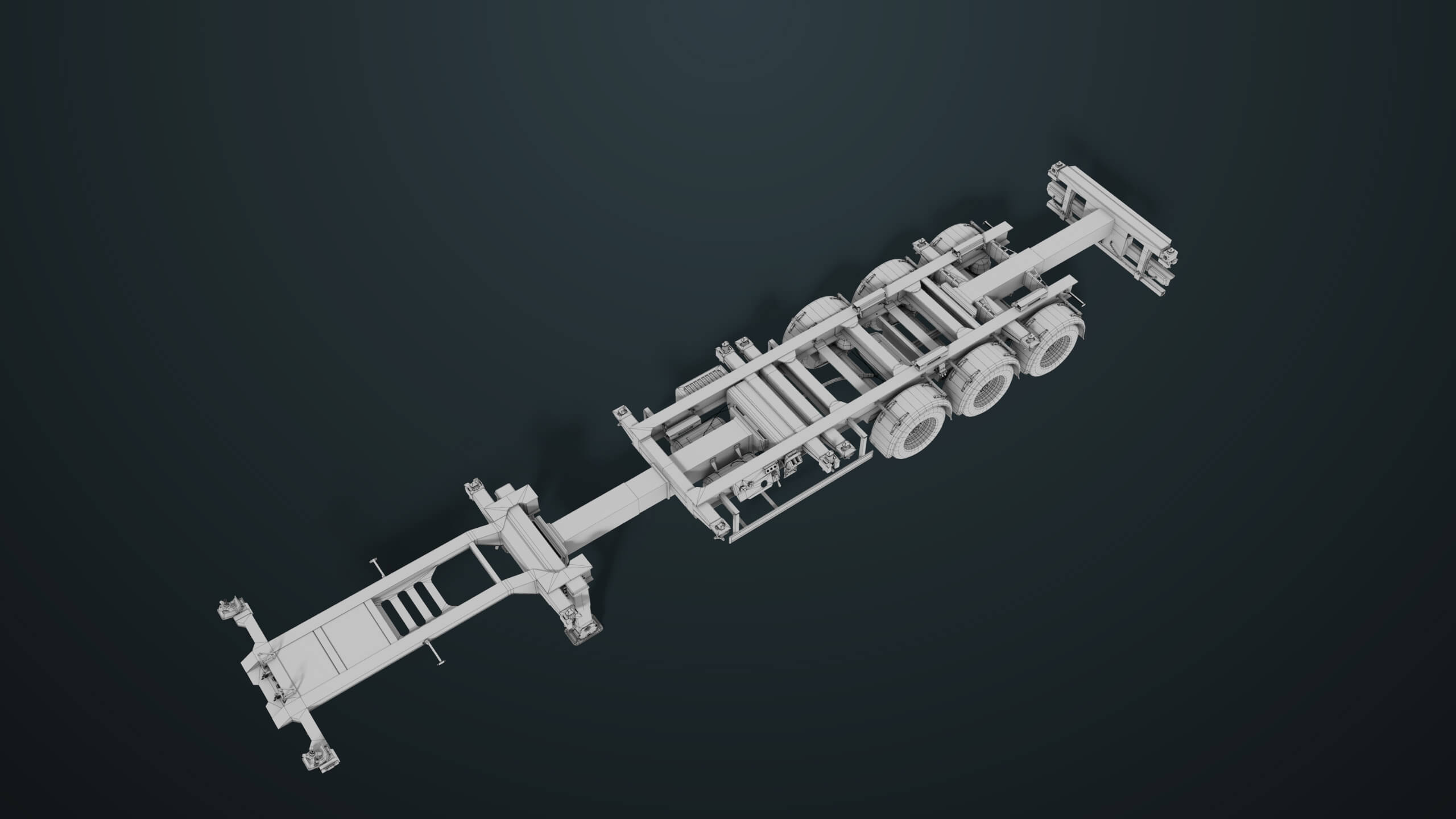 Container Carrier Trailer 02 All PBR Unity UE Textures - 3D Model by ...