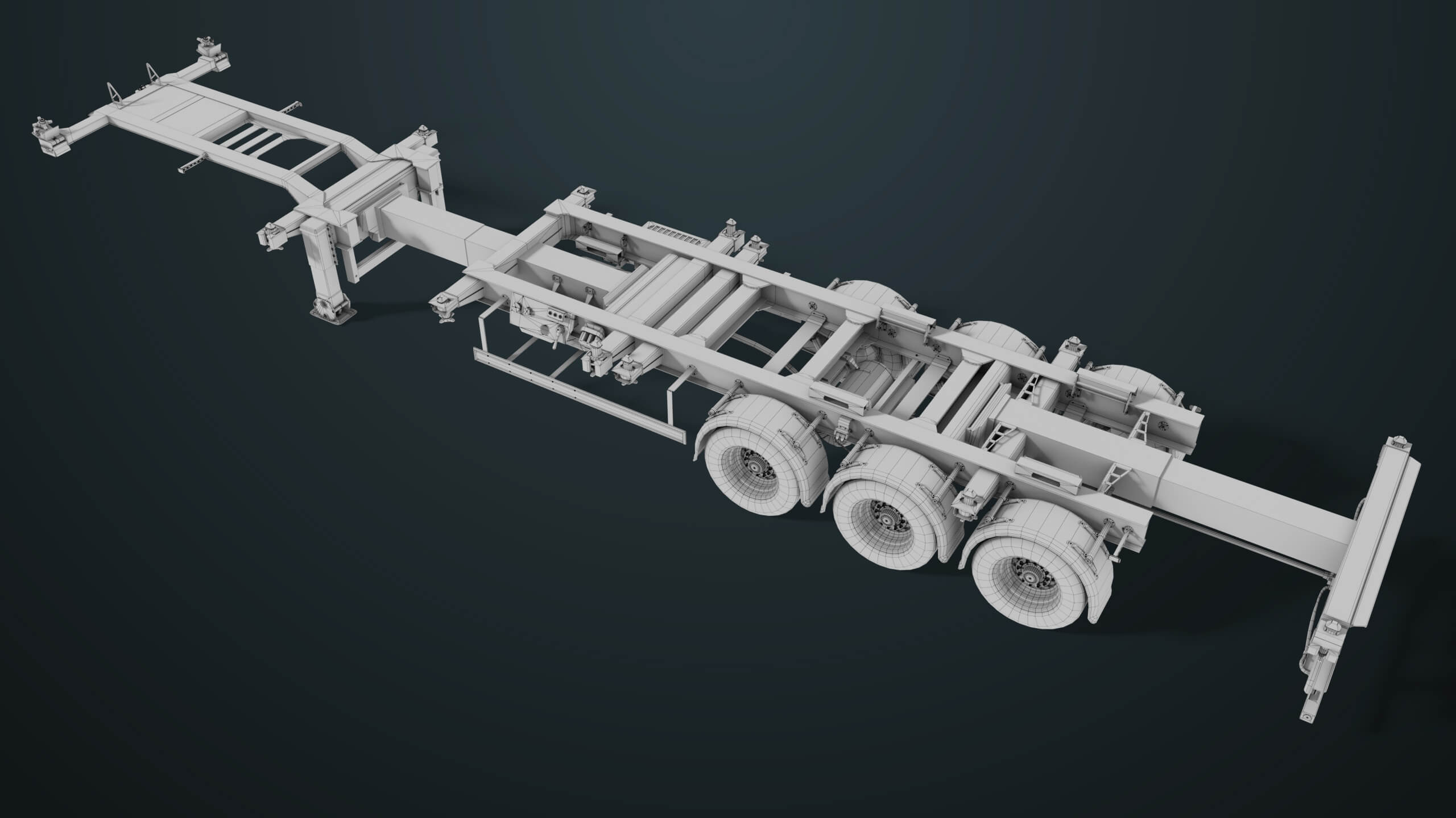 Container Carrier Trailer 02 All PBR Unity UE Textures - 3D Model by ...