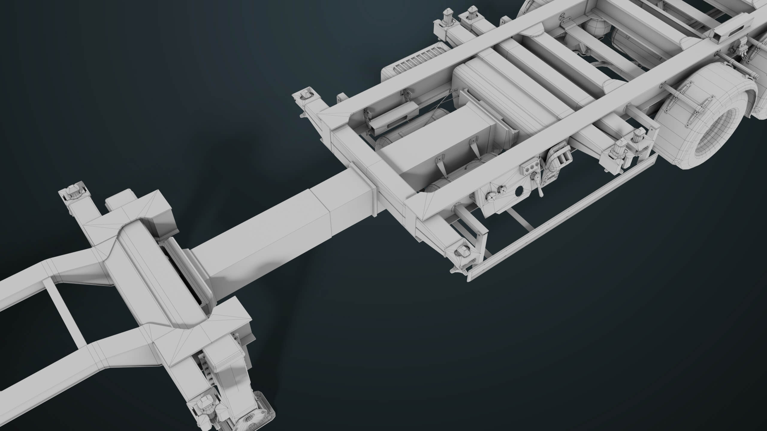 Container Carrier Trailer 02 All PBR Unity UE Textures - 3D Model by ...