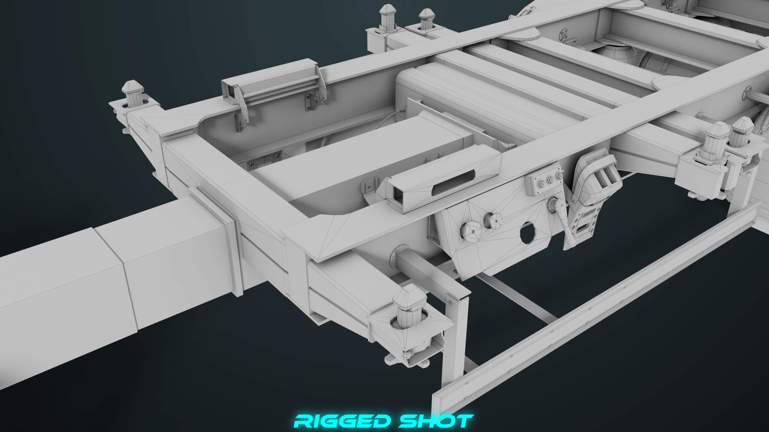 Container Carrier Trailer 02 All PBR Unity UE Textures - 3D Model by ...