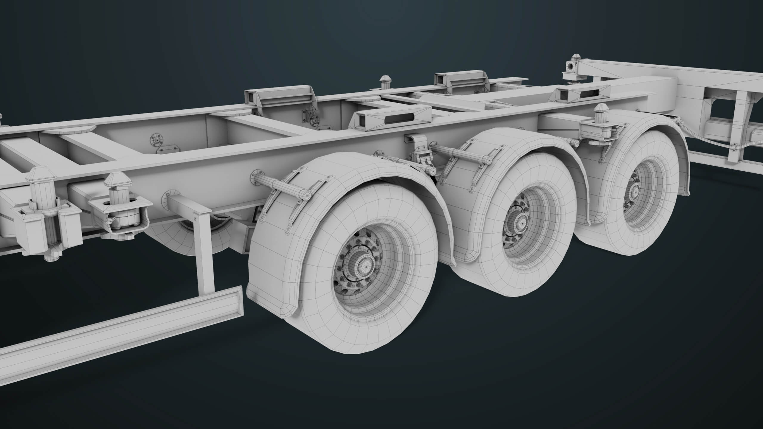 Container Carrier Trailer 02 All PBR Unity UE Textures - 3D Model by ...