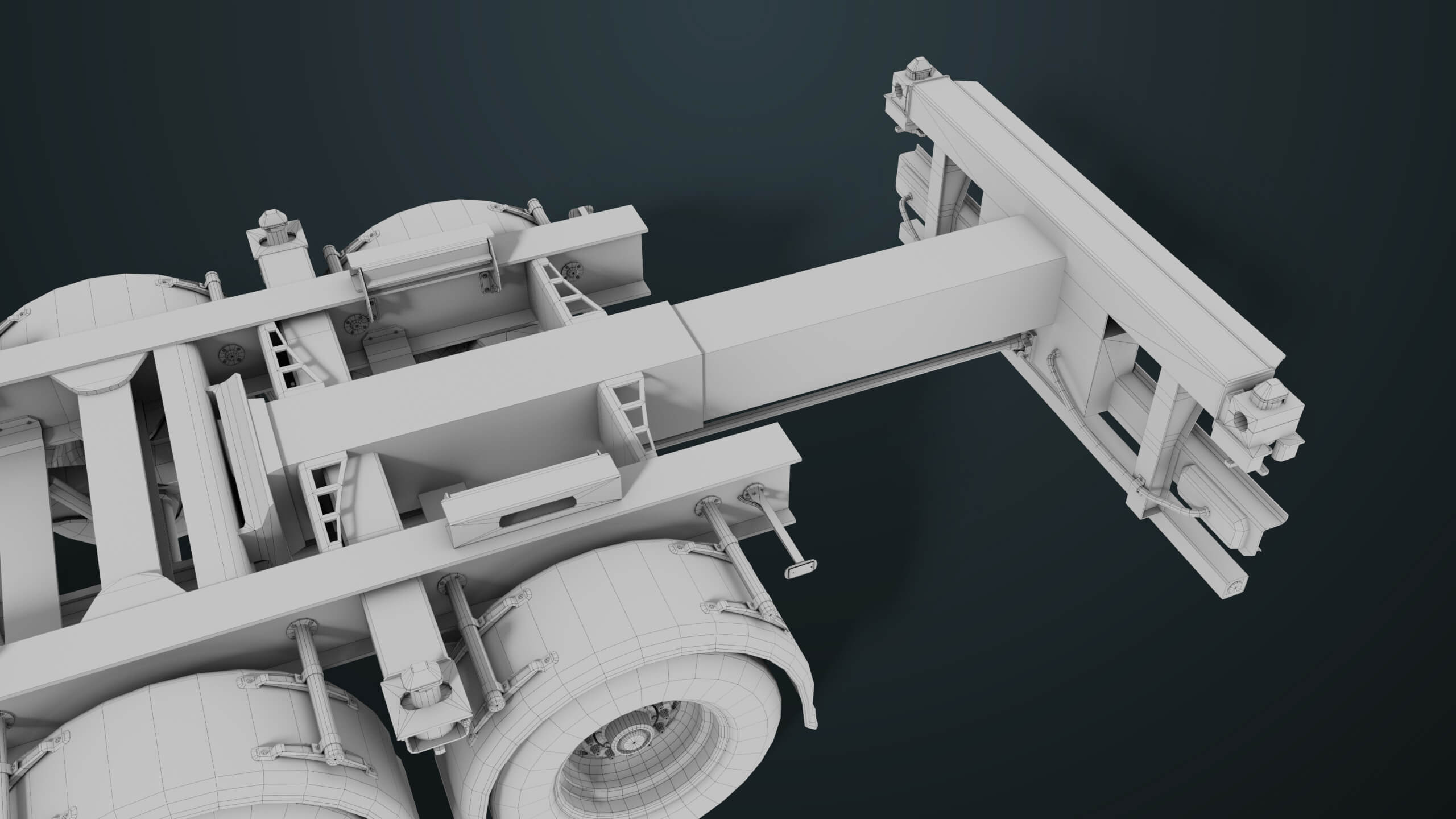 Container Carrier Trailer 02 All PBR Unity UE Textures - 3D Model by ...