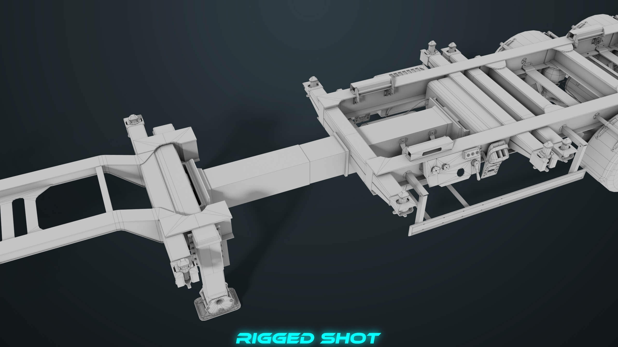 Container Carrier Trailer 02 All PBR Unity UE Textures - 3D Model by ...