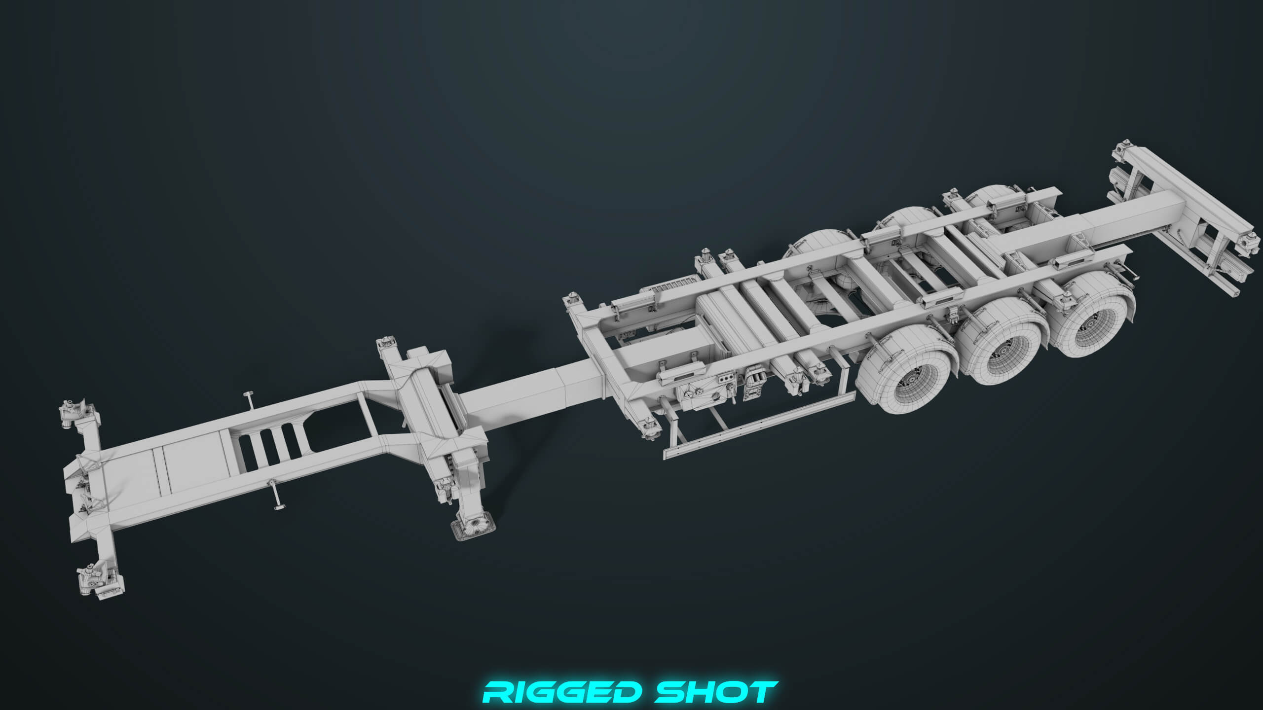 Container Carrier Trailer 02 All PBR Unity UE Textures - 3D Model by ...