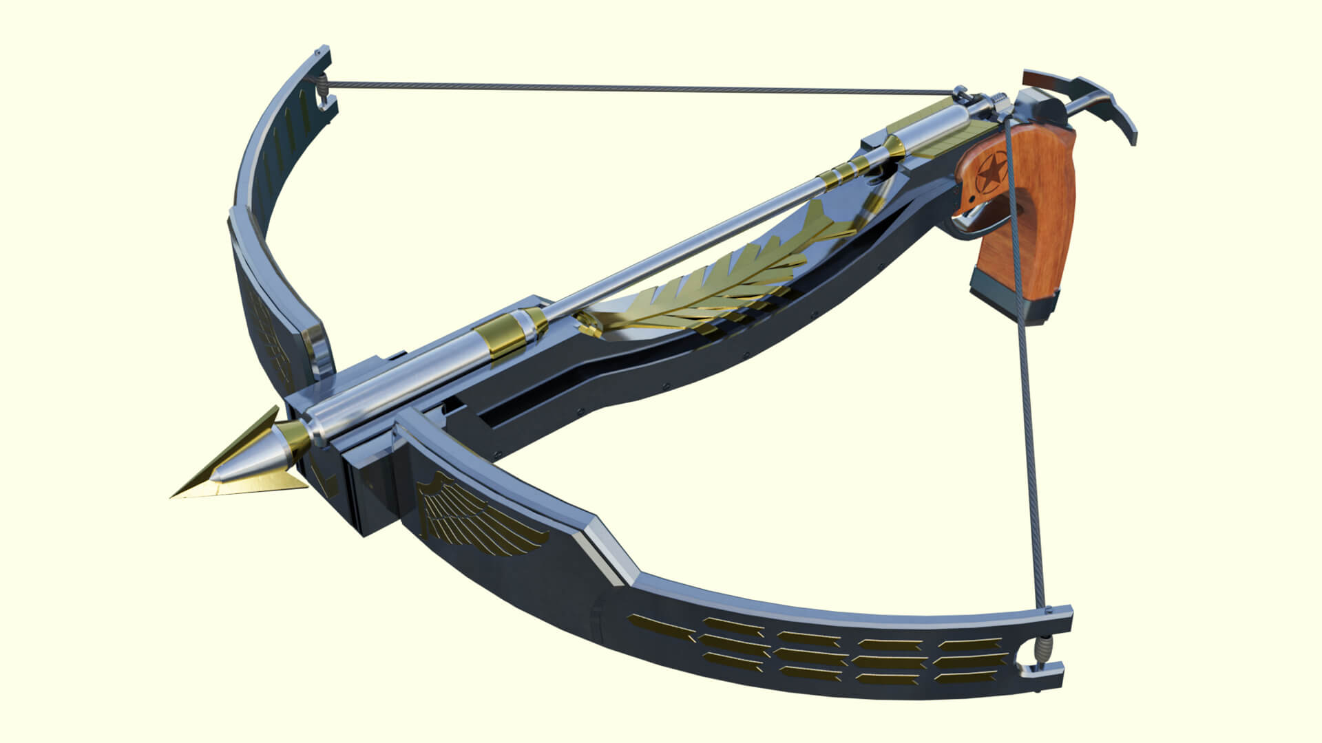 Crossbow Gun - Arrow Shooter 3D Model by Eight Vertex