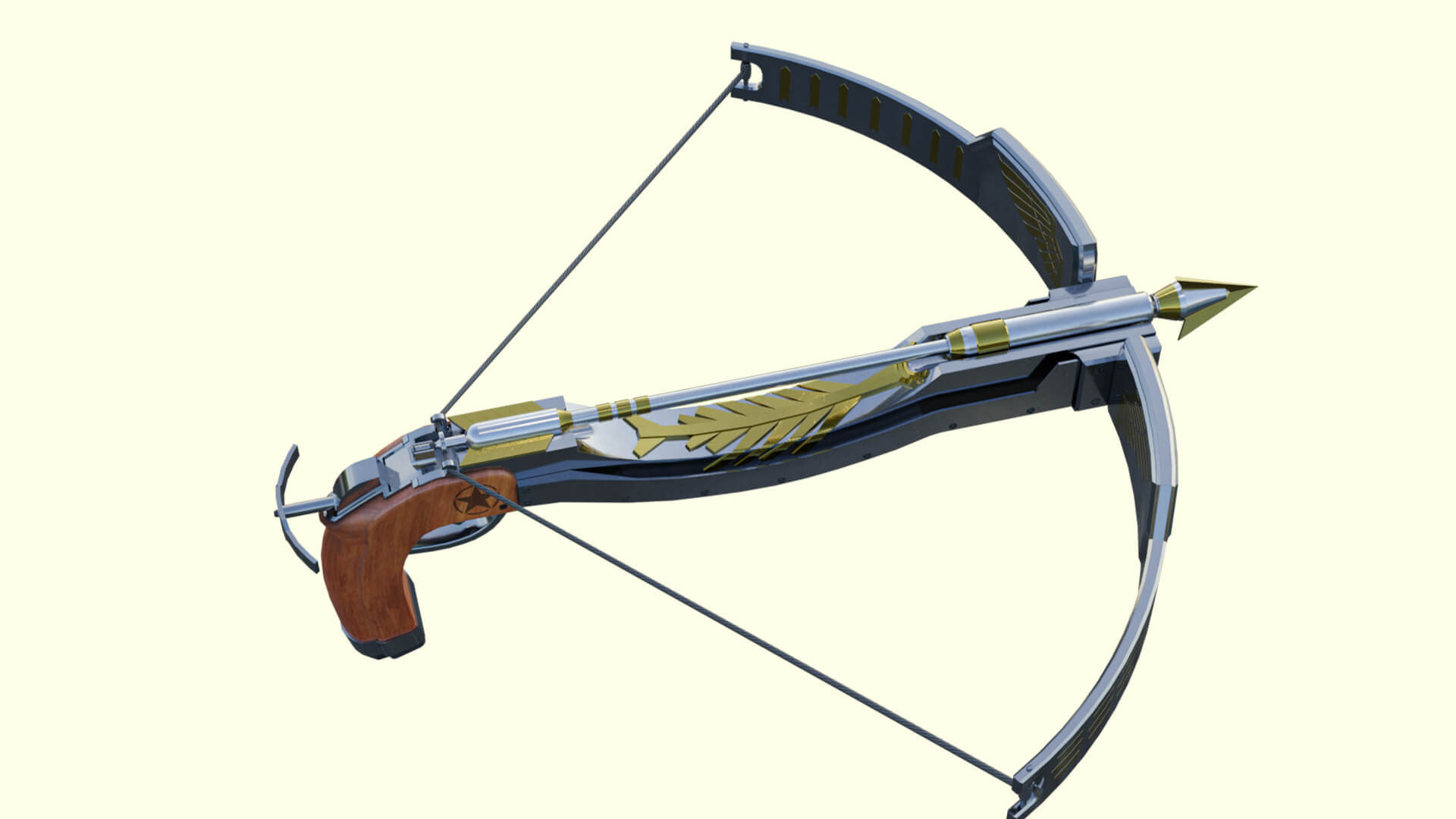 Crossbow Gun - Arrow Shooter 3D Model by Eight Vertex