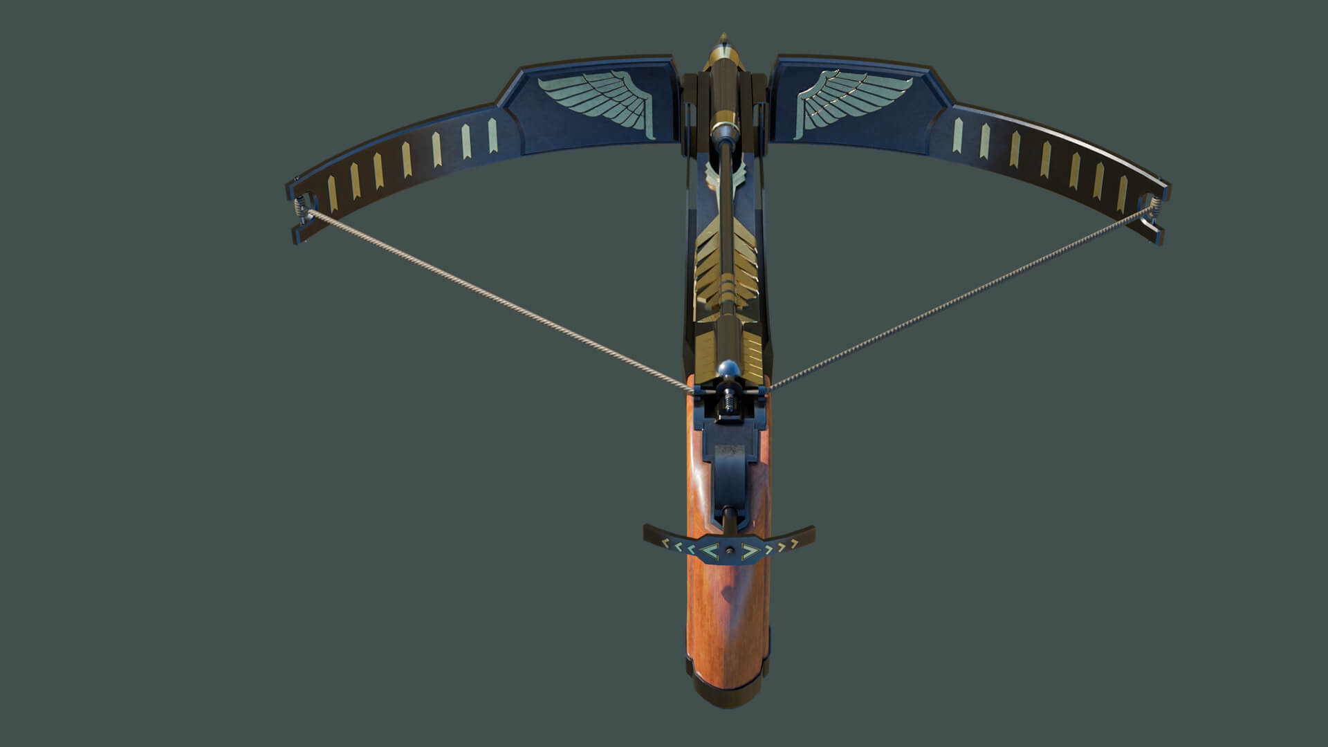 Crossbow Gun Arrow Shooter All PBR Unity UE Textures - 3D Model by ...