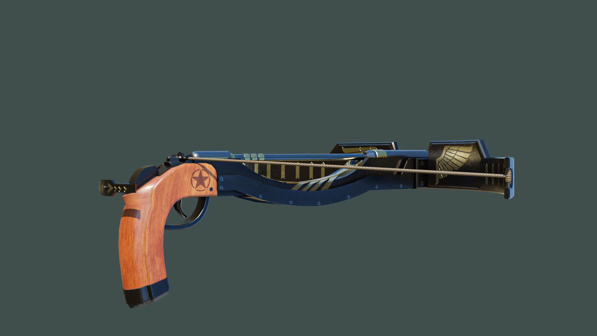 Crossbow Gun Arrow Shooter All PBR Unity UE Textures - 3D Model by ...