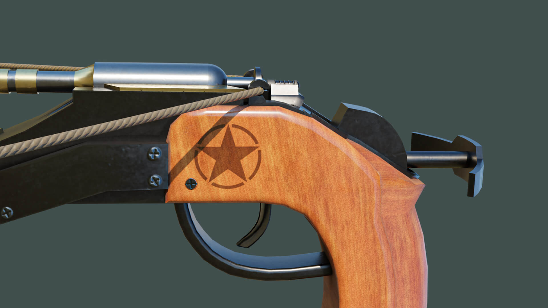 Crossbow Gun Arrow Shooter All PBR Unity UE Textures - 3D Model by ...