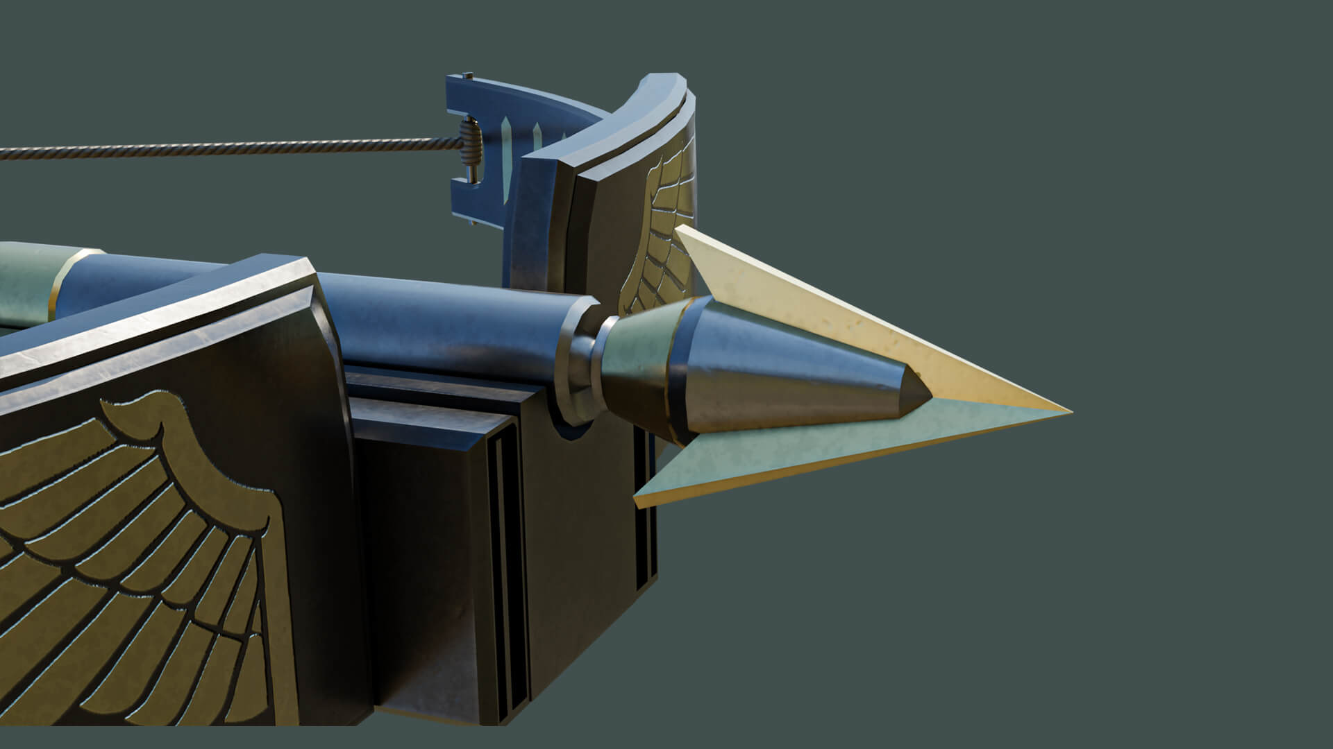 Crossbow Gun Arrow Shooter All PBR Unity UE Textures - 3D Model by ...
