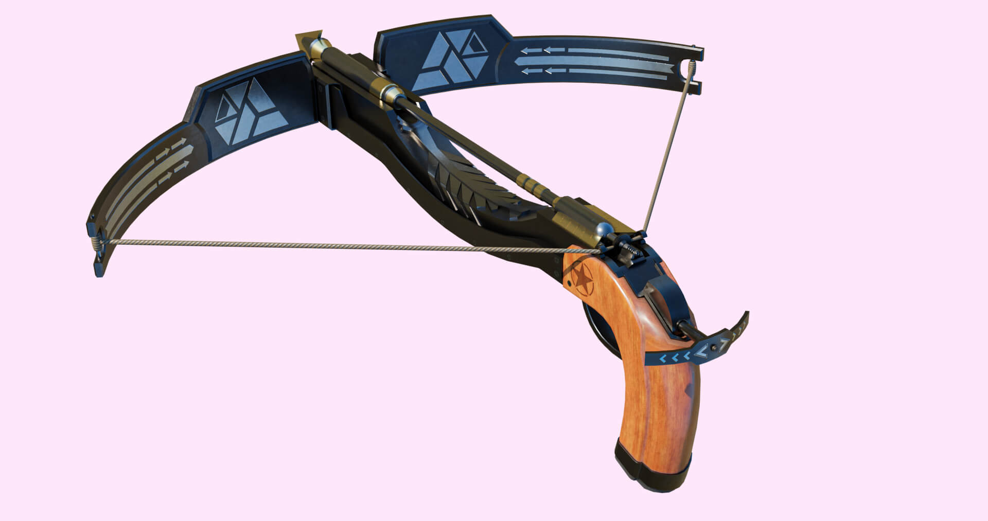 Crossbow Gun Game Ready PBR - 3D Model by Eight Vertex