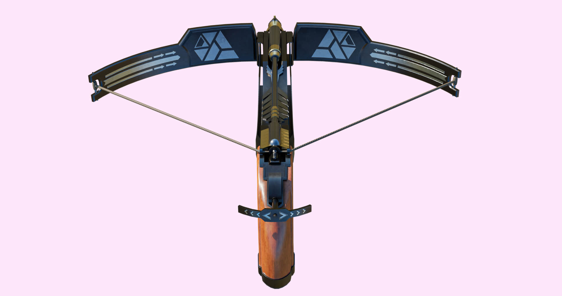 Crossbow Gun Game Ready PBR - 3D Model by Eight Vertex