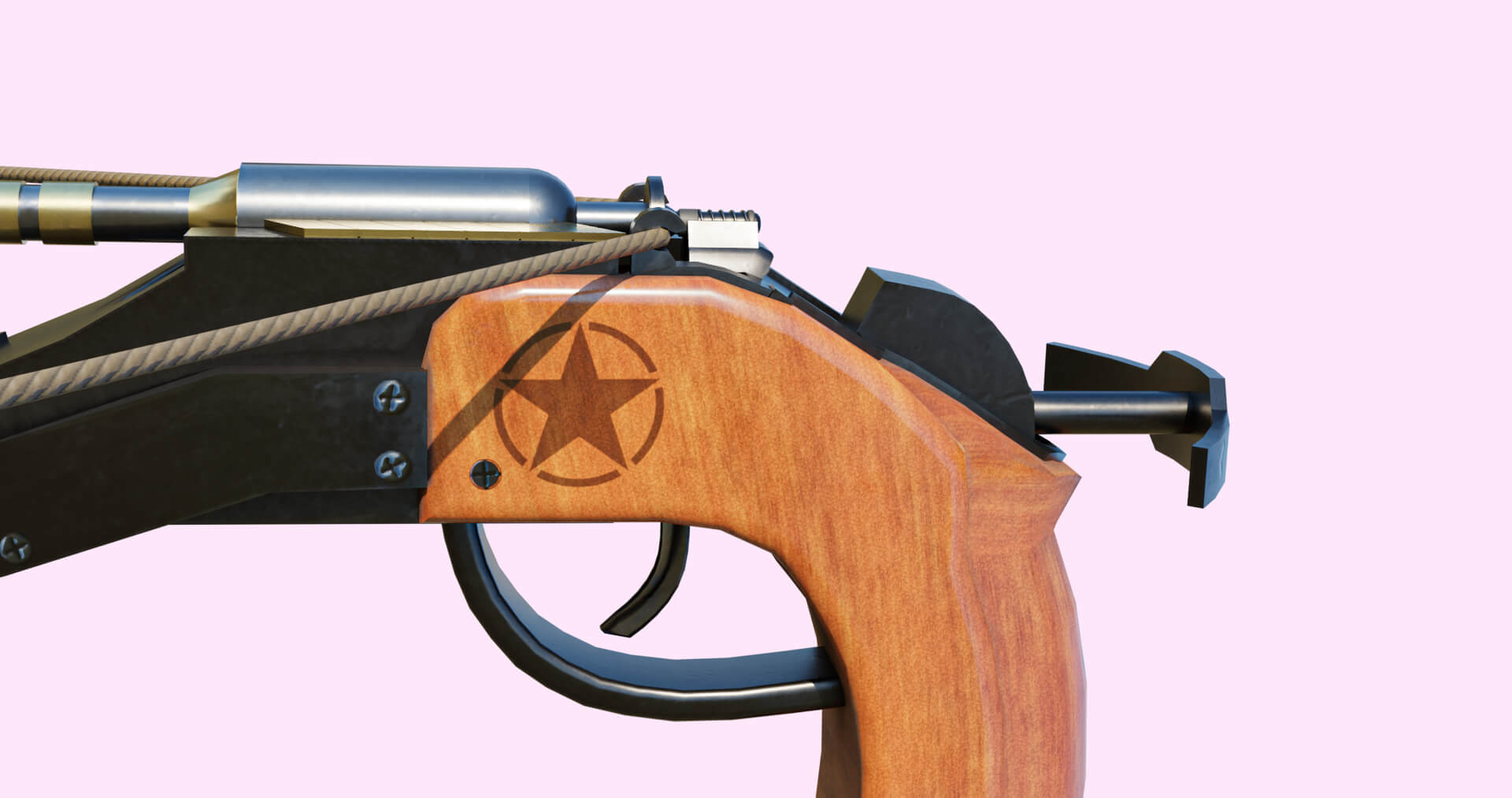 Crossbow Gun Game Ready PBR - 3D Model by Eight Vertex