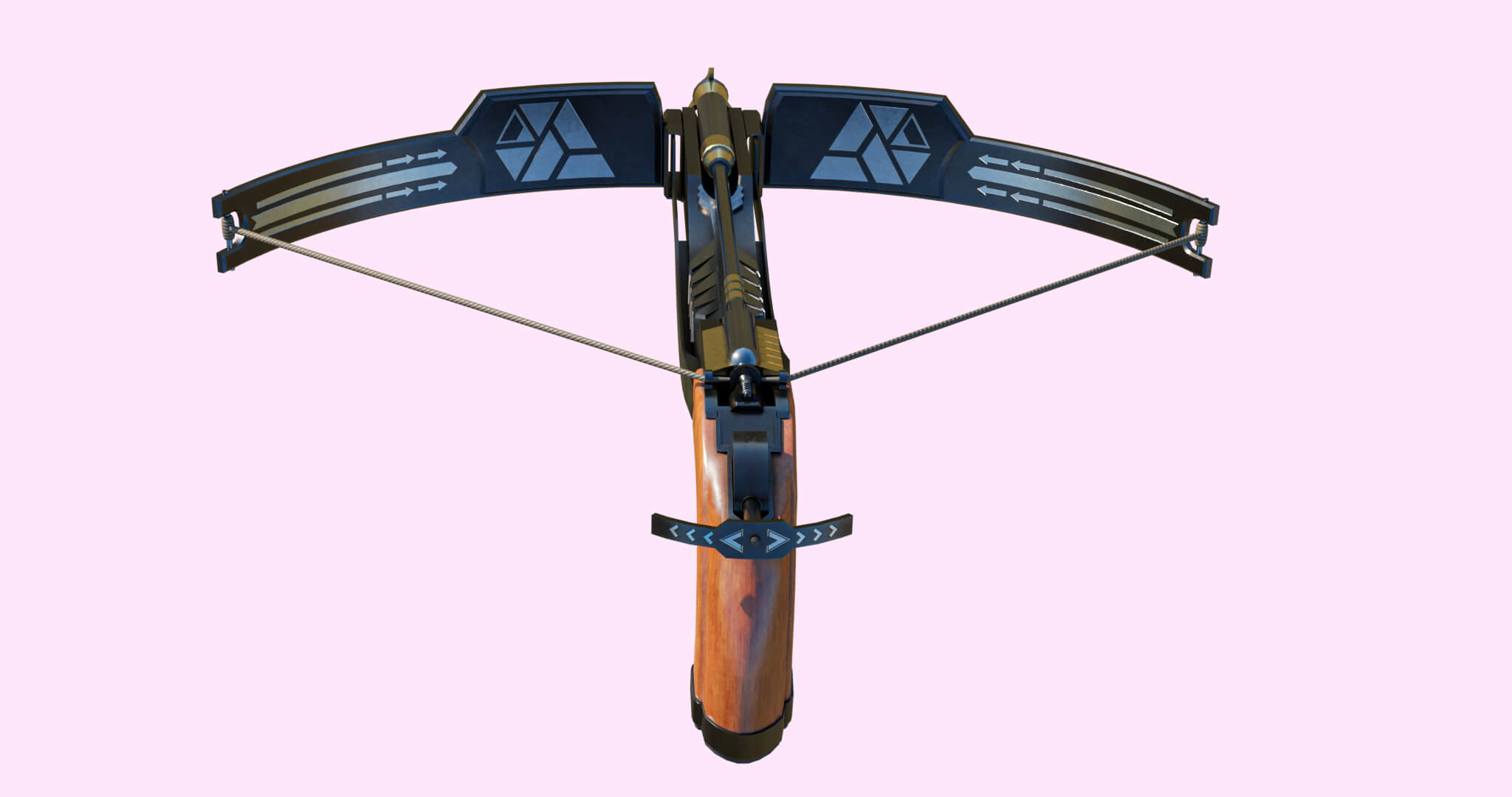 Crossbow Gun Game Ready PBR - 3D Model by Eight Vertex
