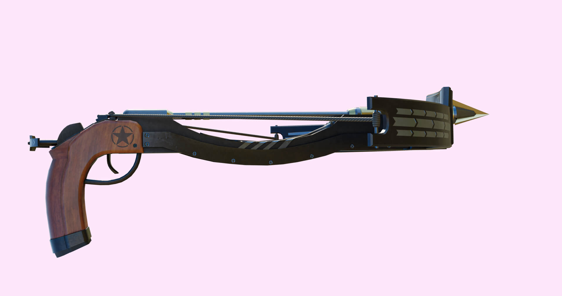 Crossbow Gun Game Ready PBR - 3D Model by Eight Vertex