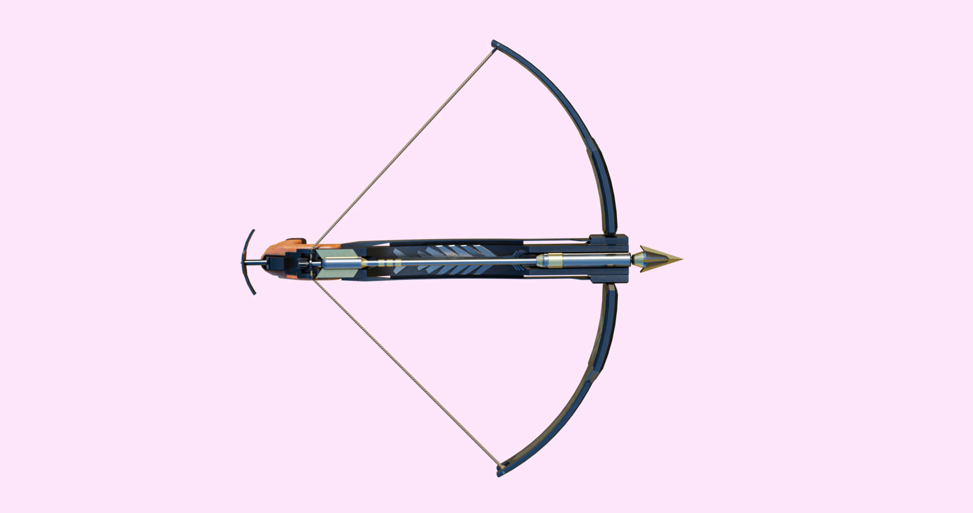 Crossbow Gun Game Ready PBR - 3D Model by Eight Vertex