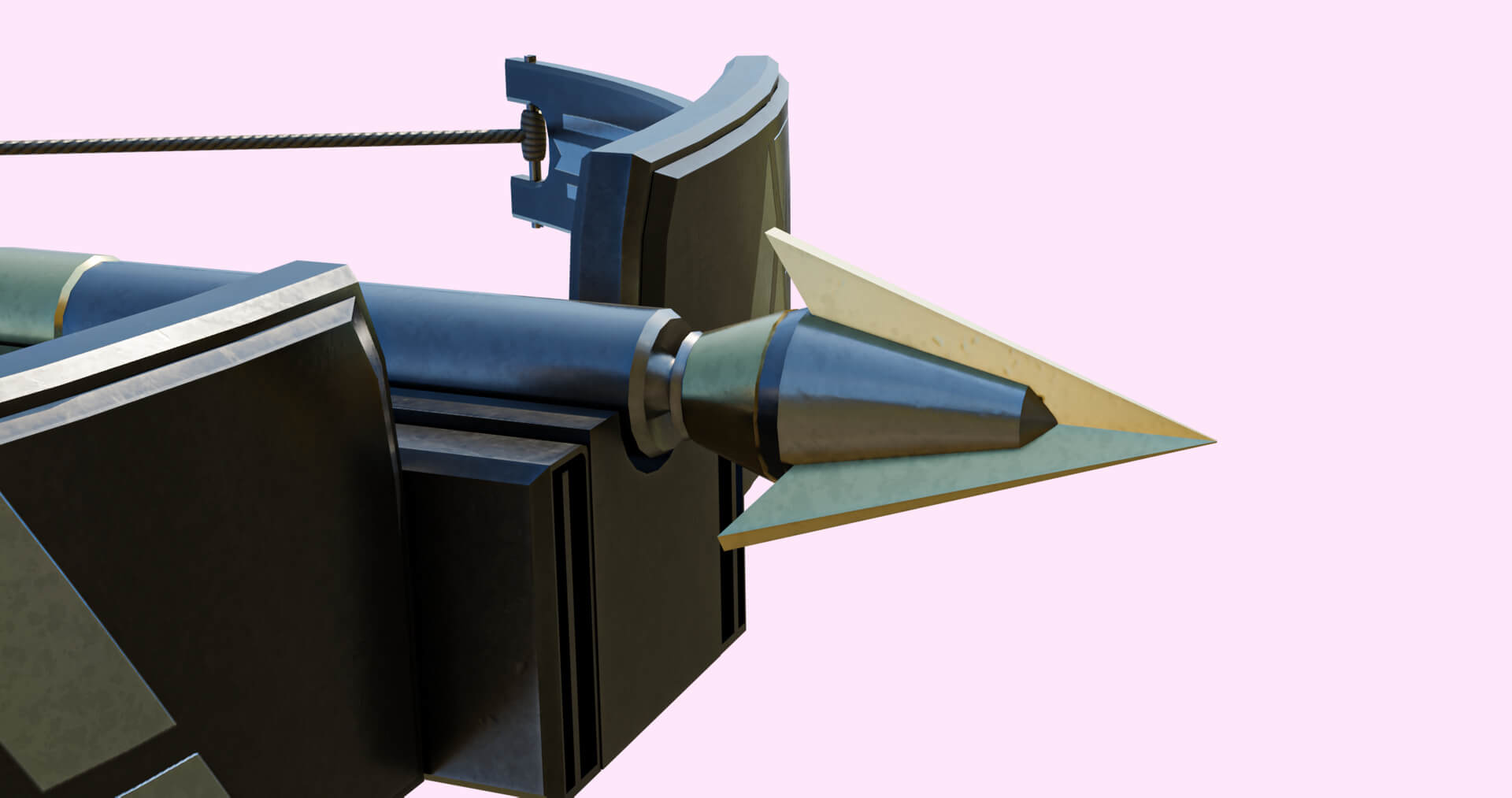 Crossbow Gun Game Ready PBR - 3D Model by Eight Vertex