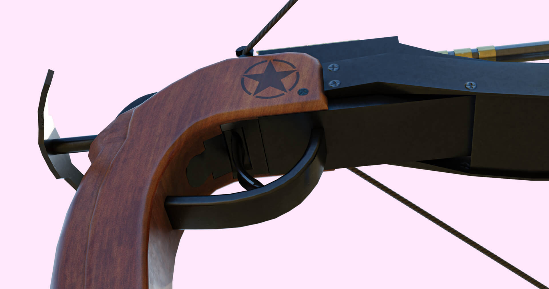 Crossbow Gun Game Ready PBR - 3D Model by Eight Vertex