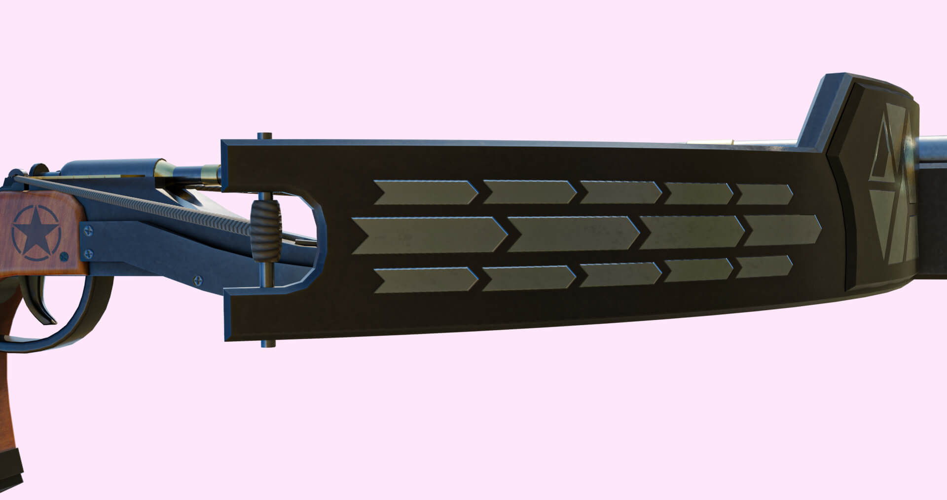 Crossbow Gun Game Ready PBR - 3D Model by Eight Vertex