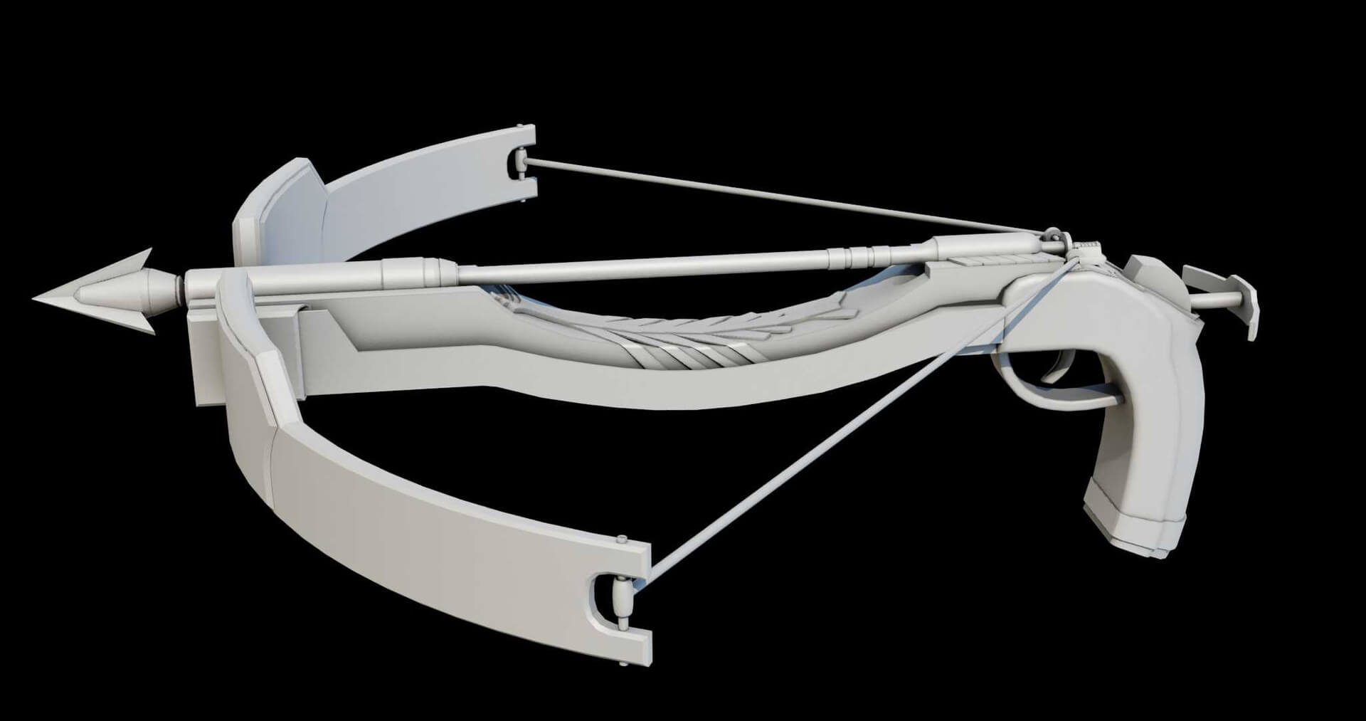 Crossbow Gun Game Ready PBR - 3D Model by Eight Vertex