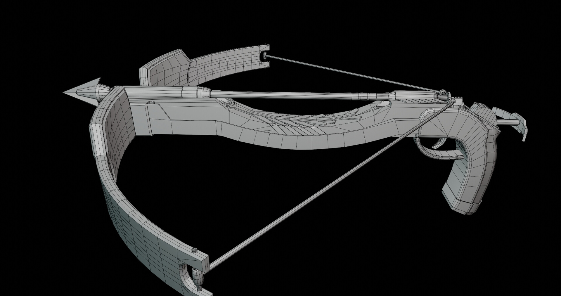 Crossbow Gun Game Ready PBR - 3D Model by Eight Vertex