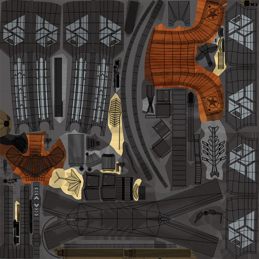 Crossbow Gun Game Ready PBR - 3D Model by Eight Vertex